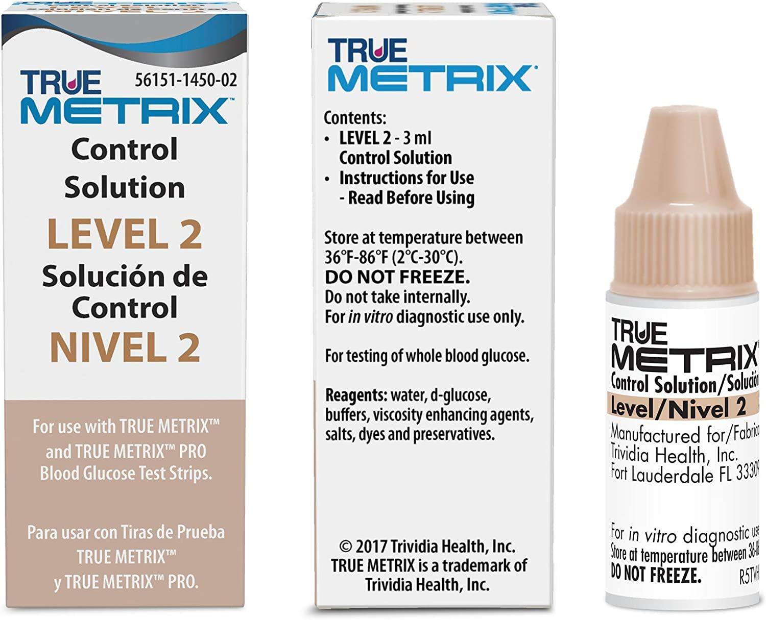 TRUE METRIX Control Solution Bundle + TRUEplus Log Book - Levels 1, 2 ...