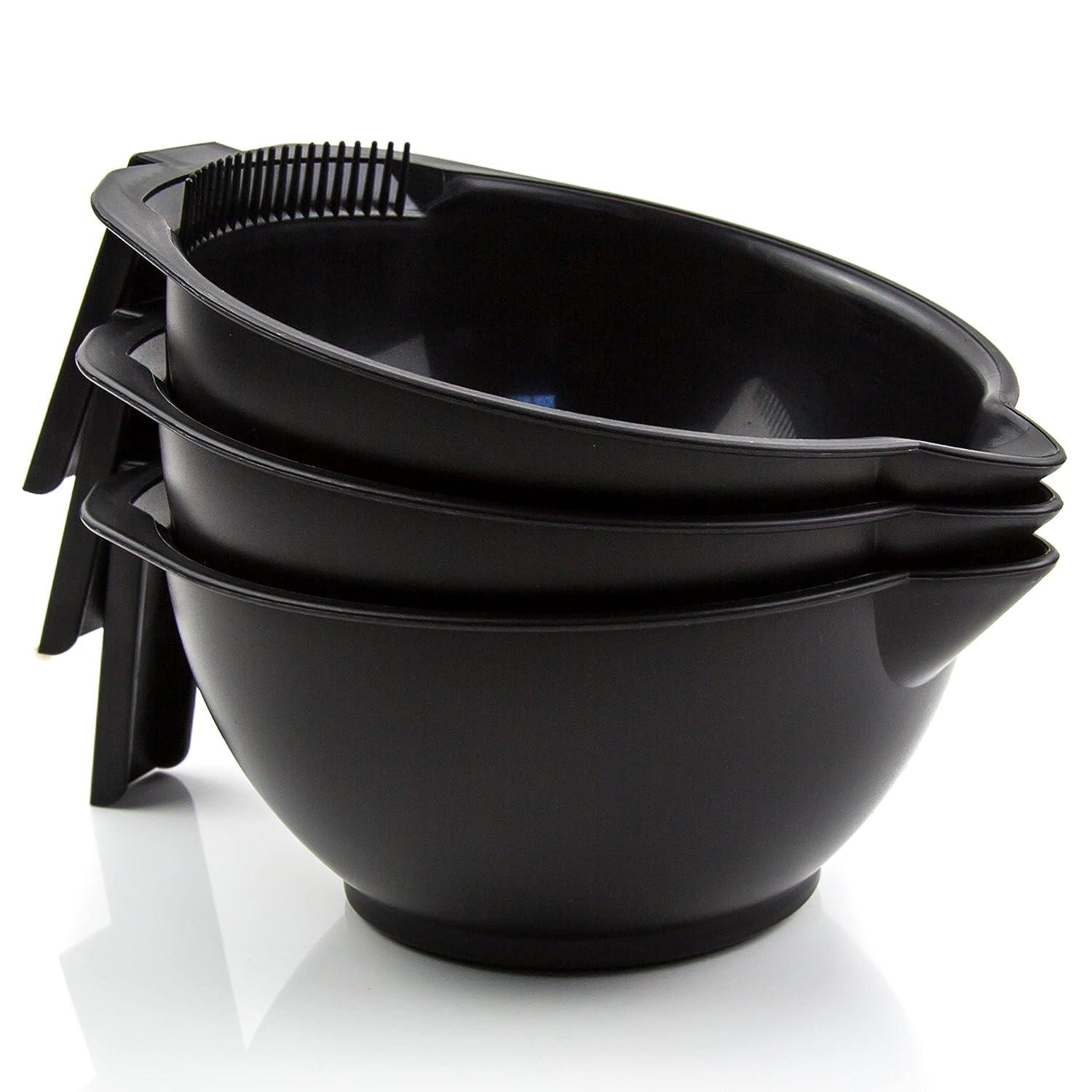 Salon Hair Dye Bowl Set with Measurements, Pour-Spout, Handle, and ...