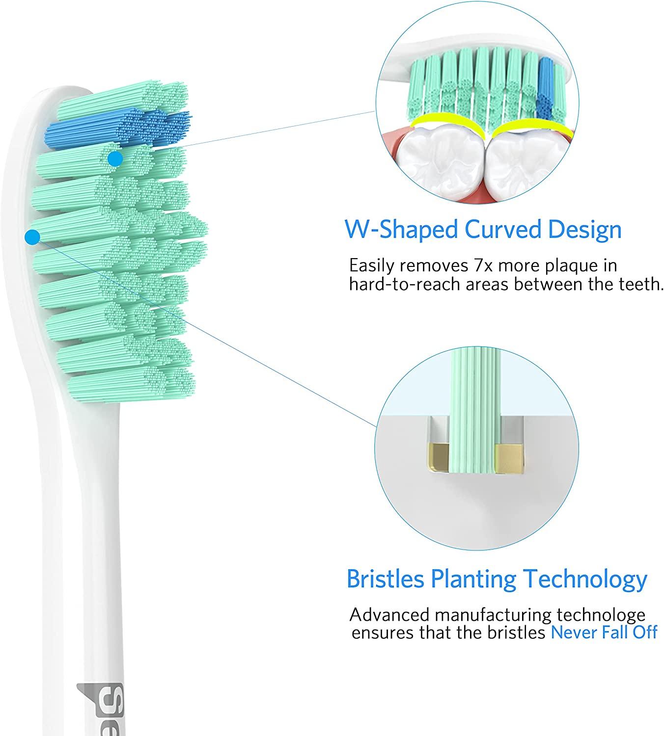 Senyum Electric Toothbrush Heads for Philips Sonicare E-Series ...