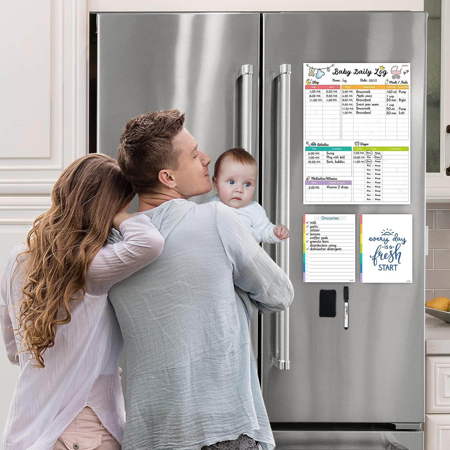 Newborn Baby & Toddler Log Tracker Whiteboard - Reusable Daily Planner ...