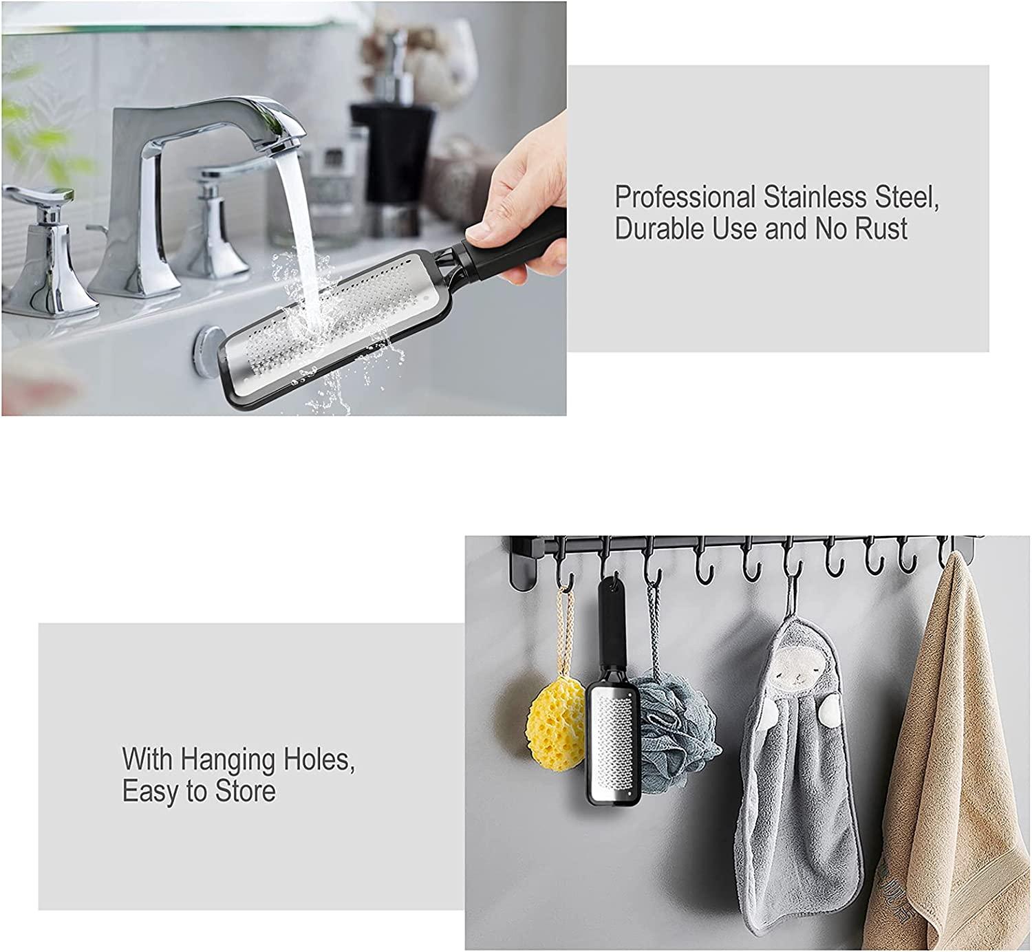 Professional Foot File Set - Portable Foot File with 4 Pack 2-in-1 Foot ...