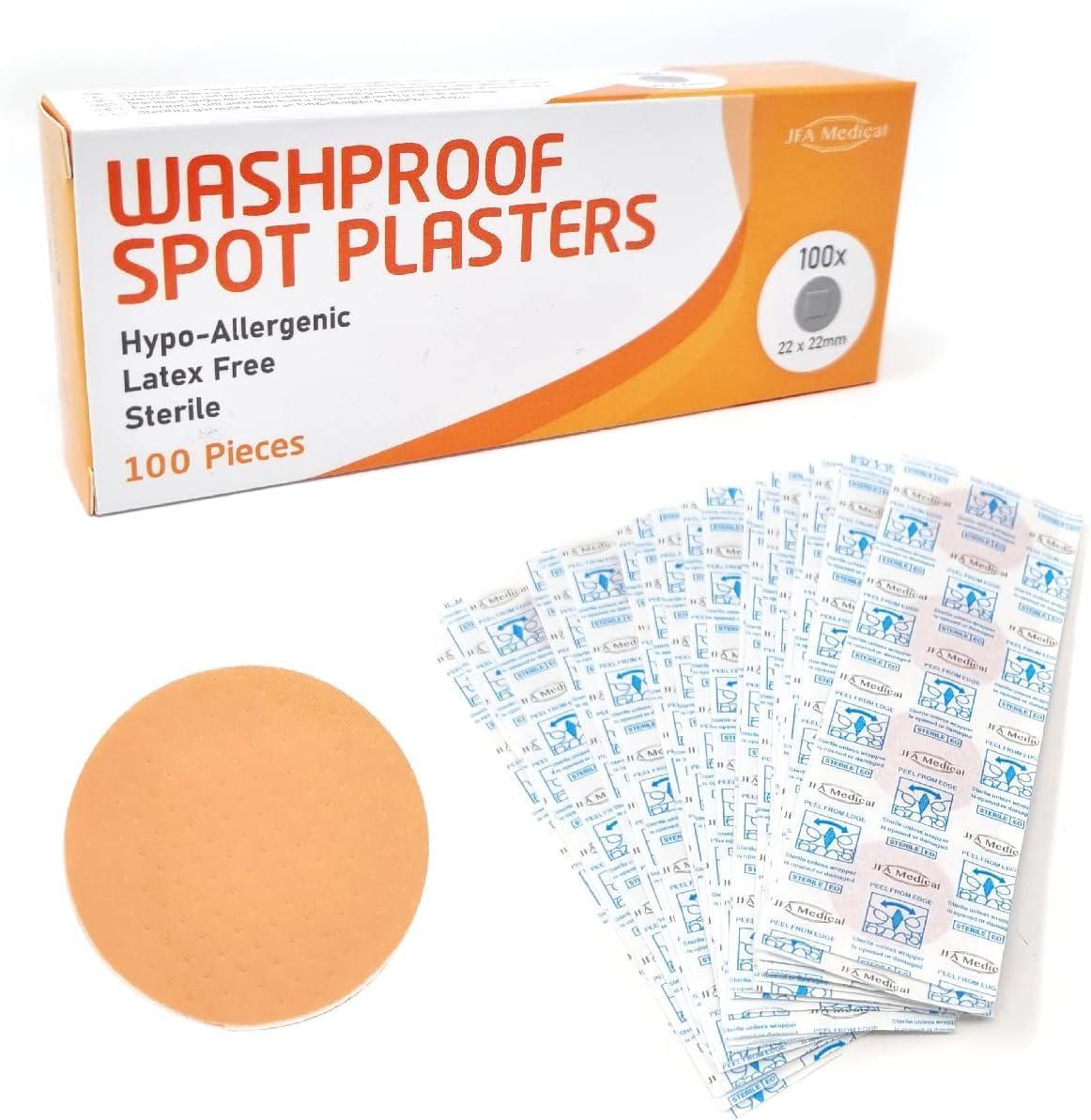 JFA Washproof Spot Plasters 22x22mm - 100 Plasters Per Box | Buy Now ...