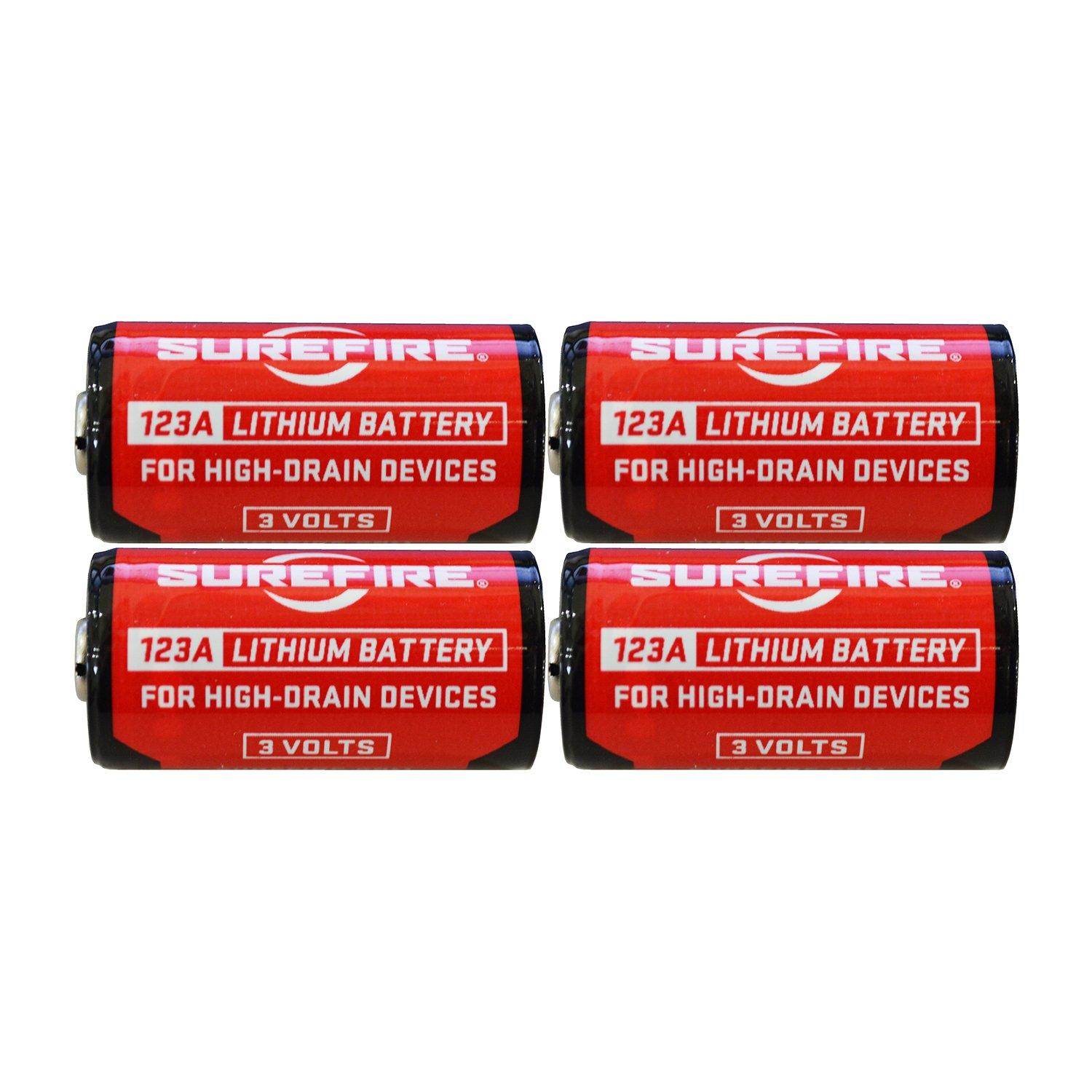 SureFire SF123A 3-Volt Lithium Battery 4-Pack - Long Lasting Power Solution