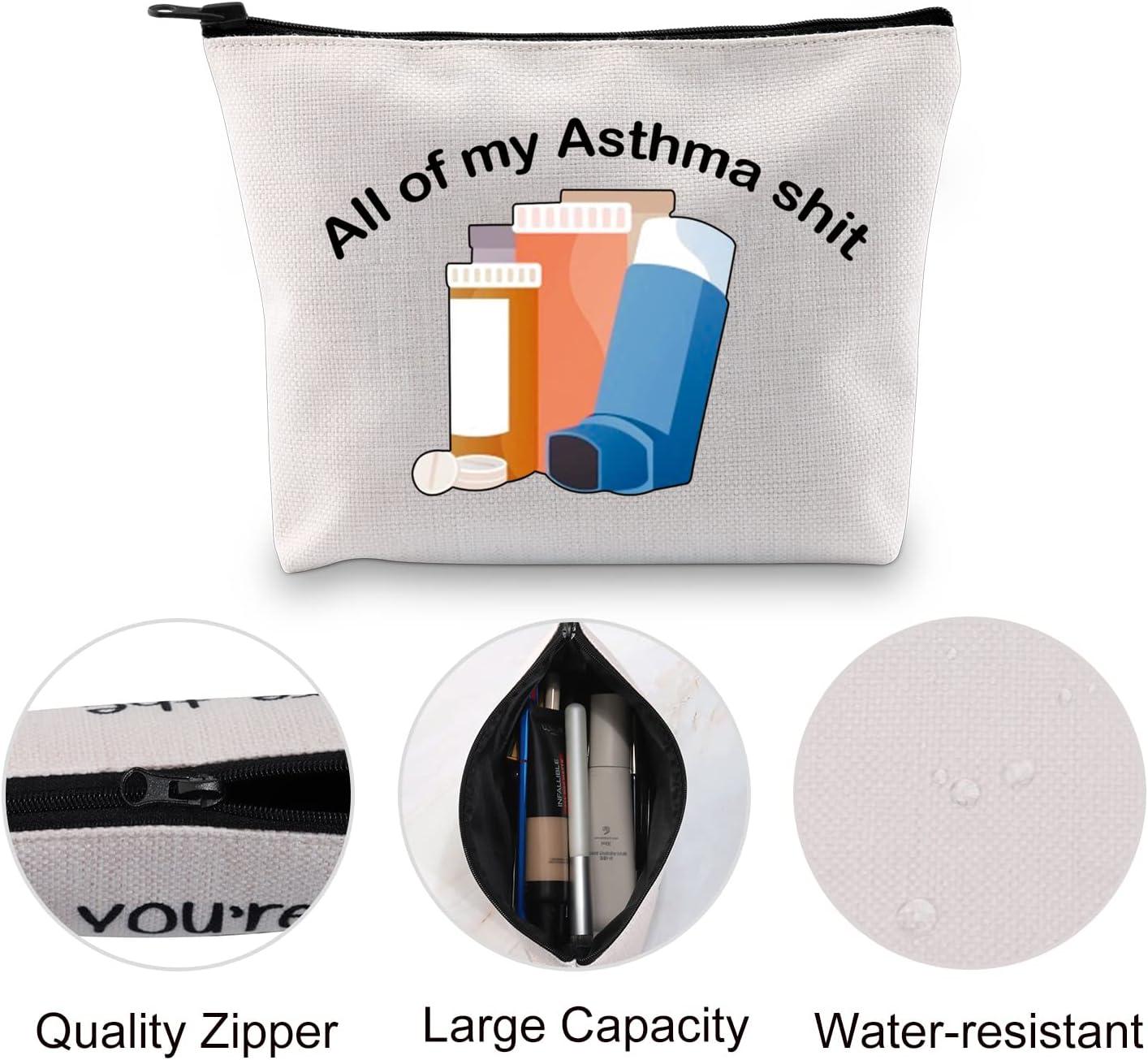 Asthma Fighter Gift: VAMSII Asthma Inhaler Travel Bag for Medication ...