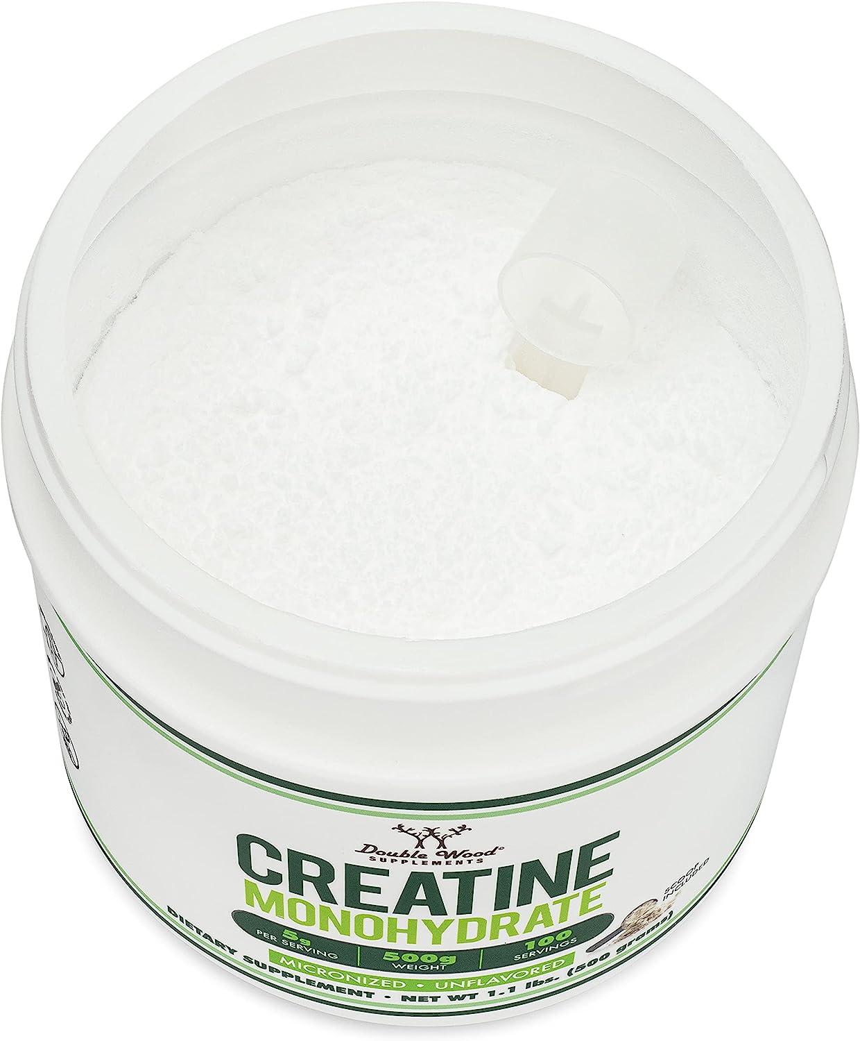 Creatine Monohydrate Powder 1.1lbs (100 Servings of 5 Grams Each ...