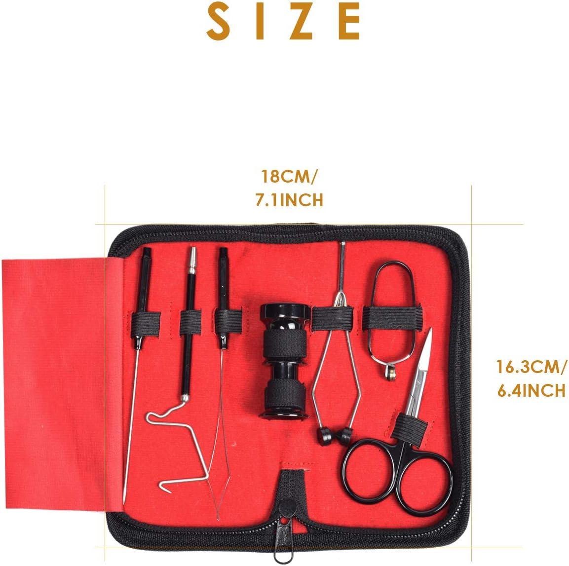 SF Fly Fishing Tying Tools Kit - 7 Pcs Gear Assortment for Bobbin ...