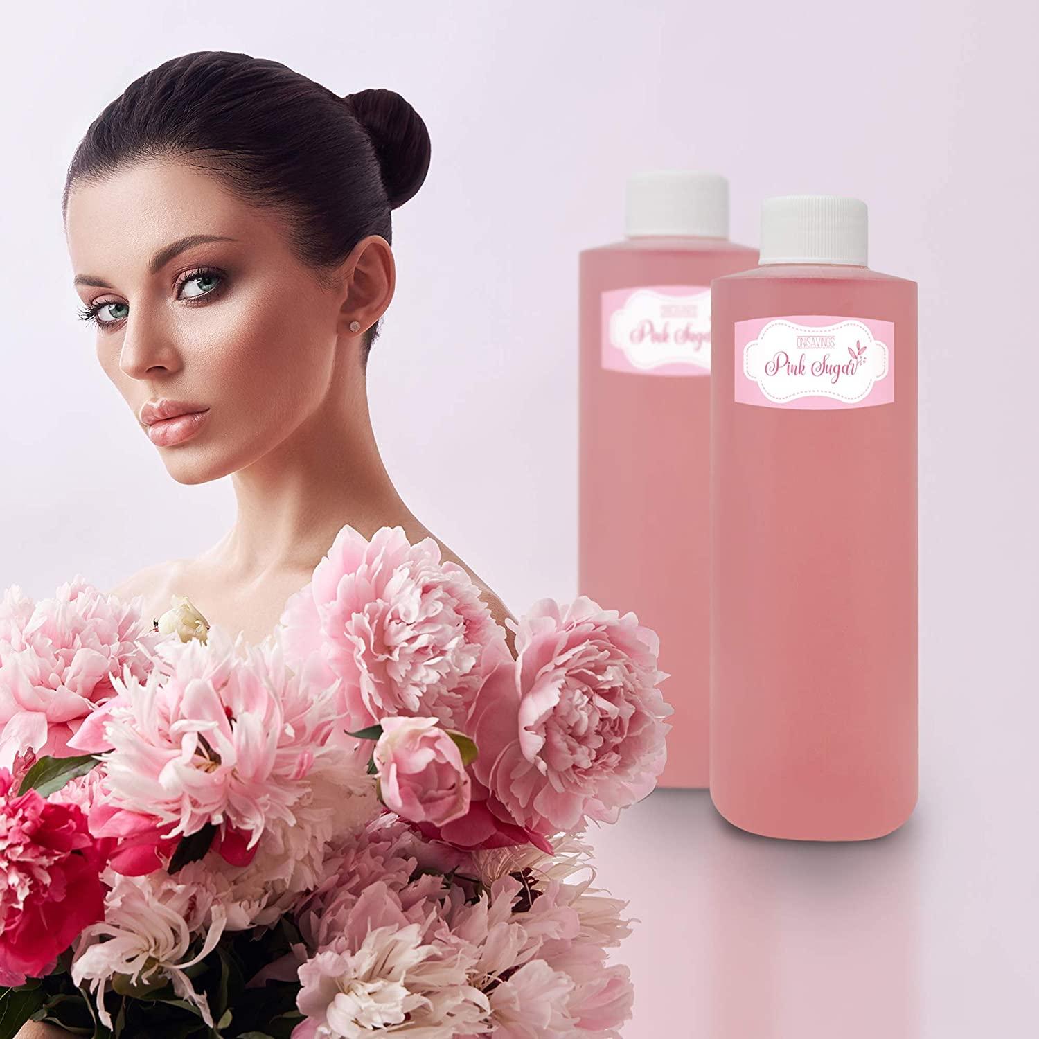 Romeriza Pink Sugar Fragrance Body Oil 4 Oz - Long-Lasting Essential ...