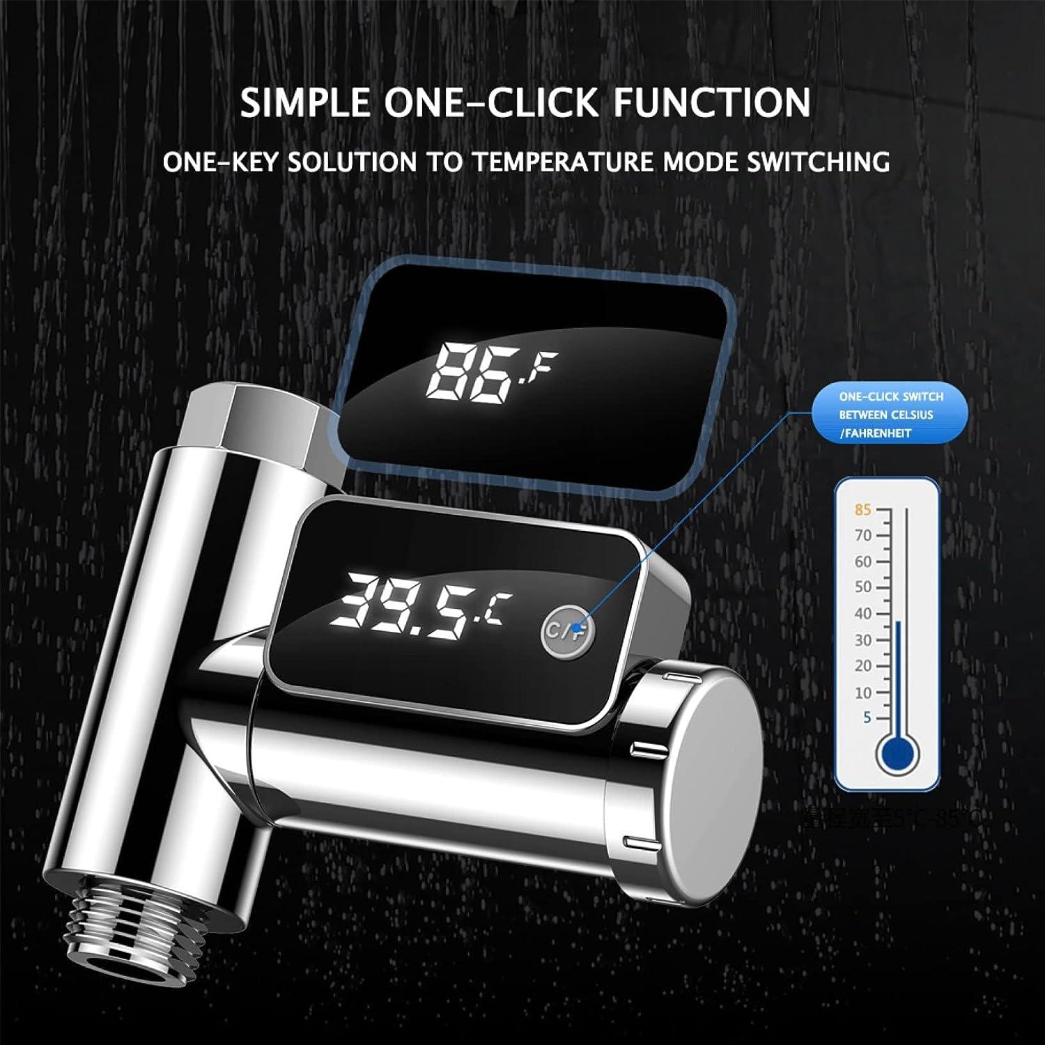 Shower Thermometer Led Digital Display 5 85 Baby Bath Water Thermometer ...