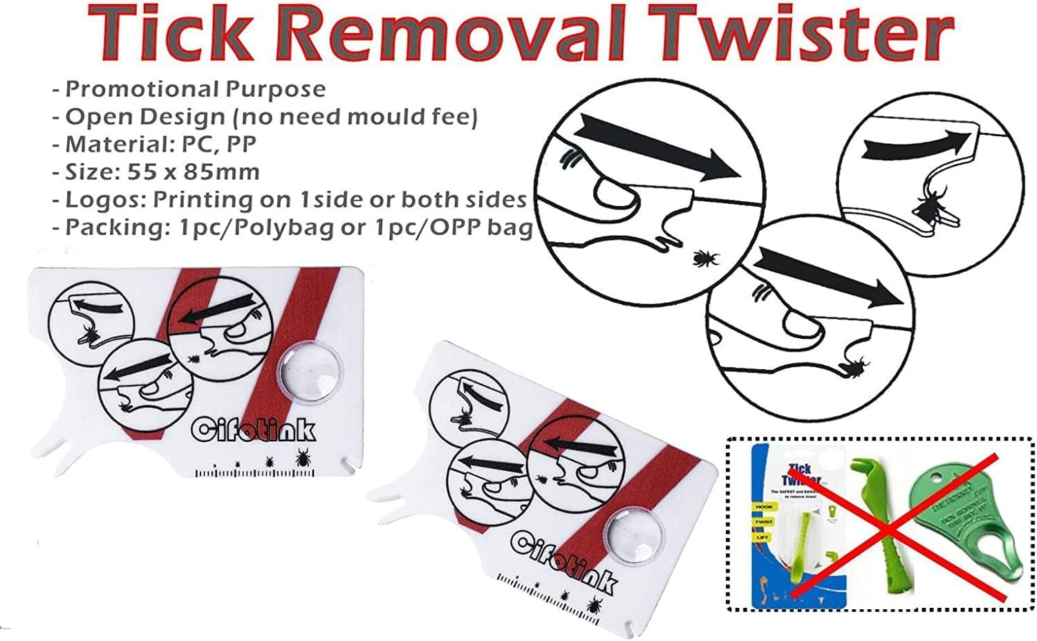 Linlinfa Tick Card for Humans - Easy-to-Wear Tick Removal Tool with ...