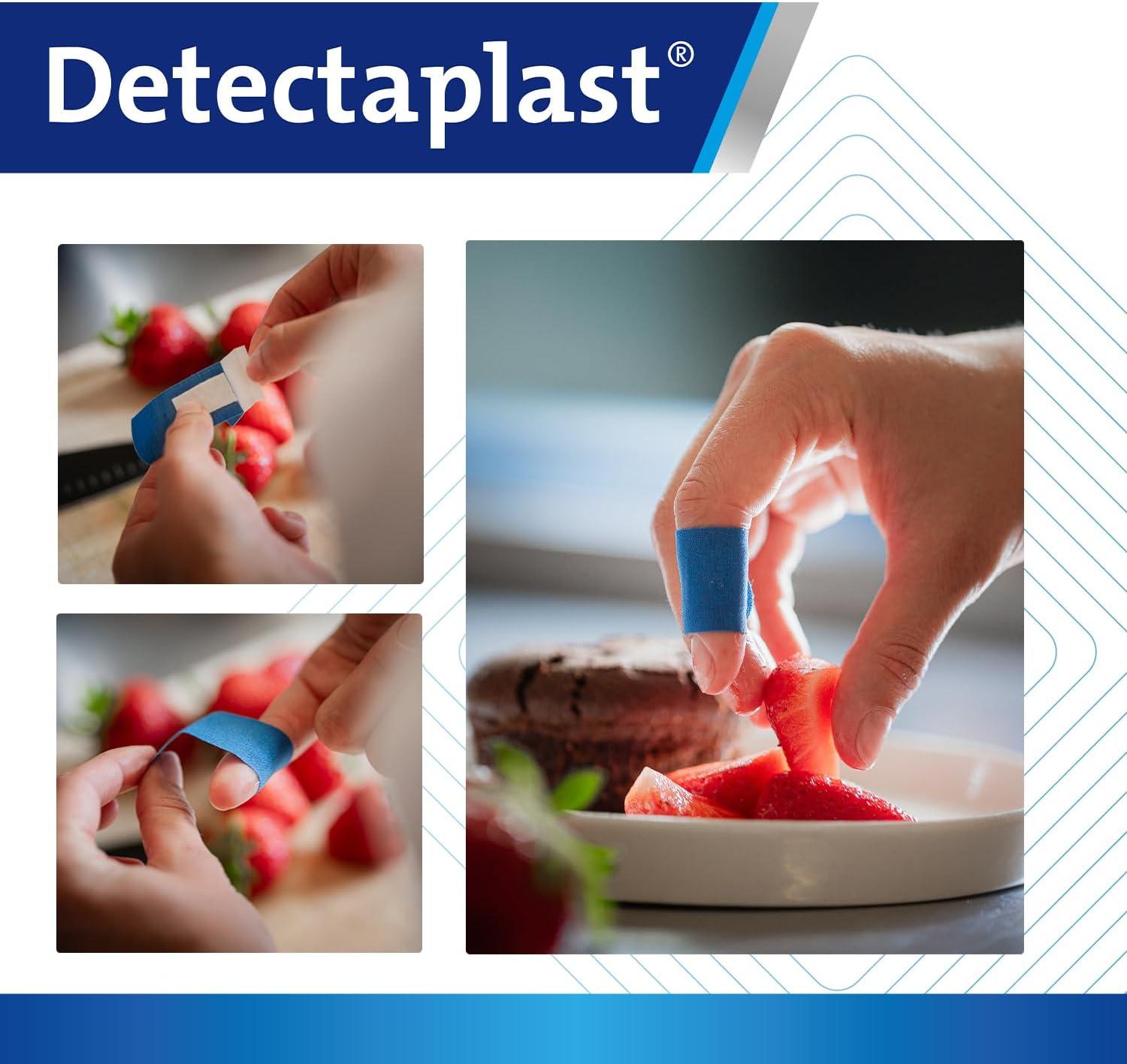 DetectaPlast Waterproof Elastic Pflasters - Blue 50x72mm Detectable ...