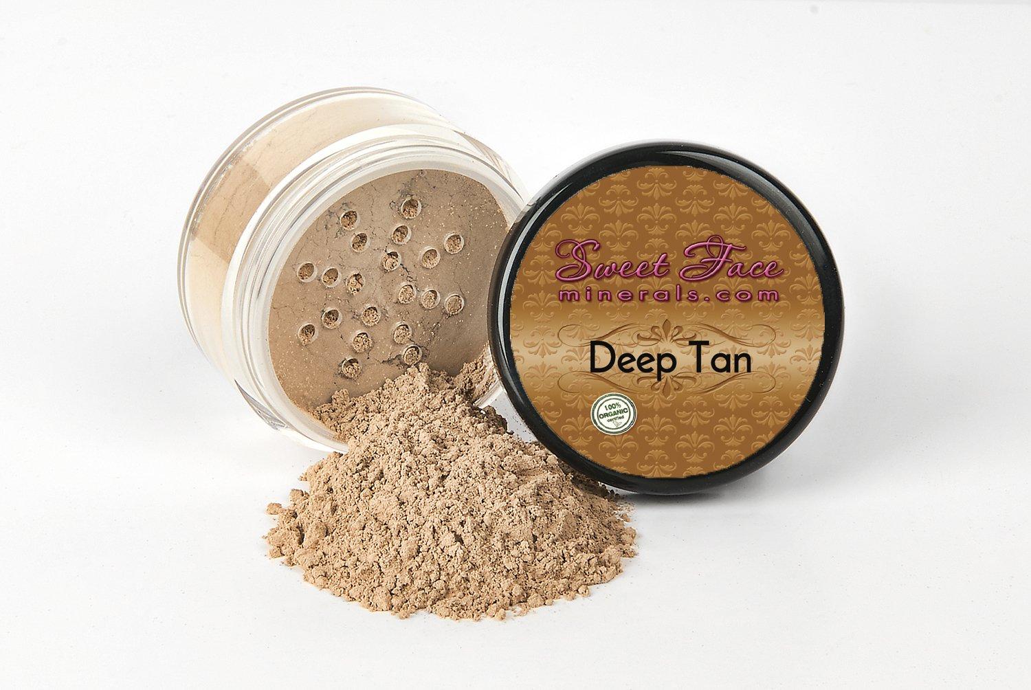 Deep Tan Mineral Makeup Starter Set - Sheer Powder Matte Foundation ...