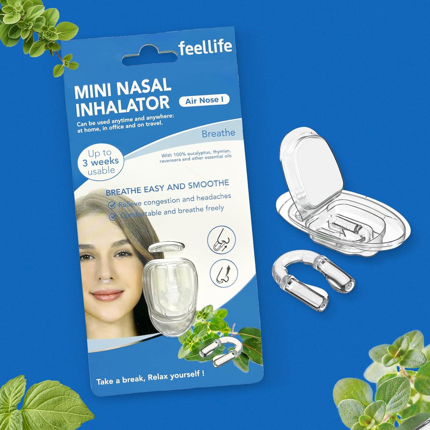 Mini Nasal Inhalator with Essential Oils - FEELLIFE Aromatilation ...