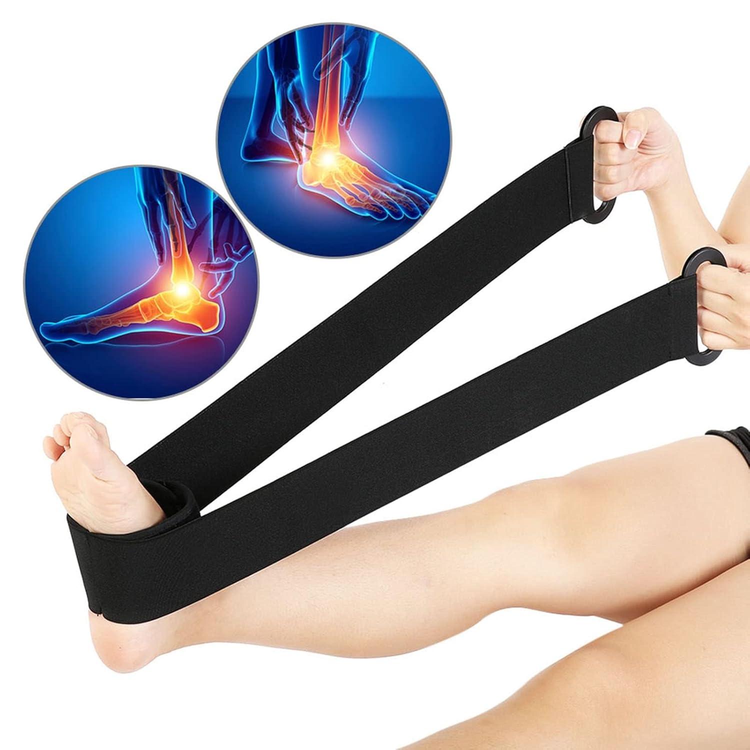 Buy Stretching Exercise Strap for Foot Drop & Ankle Training - 3.3ft ...