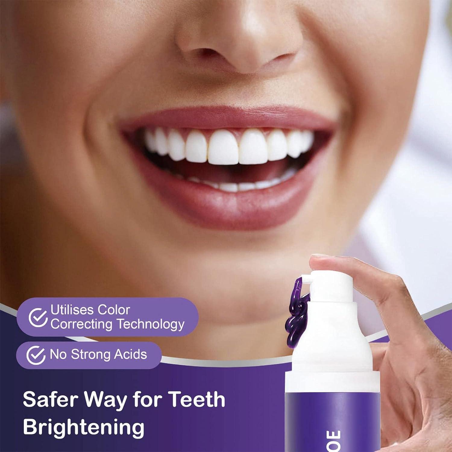 Tooth White Mousse - Ultra-Fine Whitening Foam | 45ml Stain Removal ...