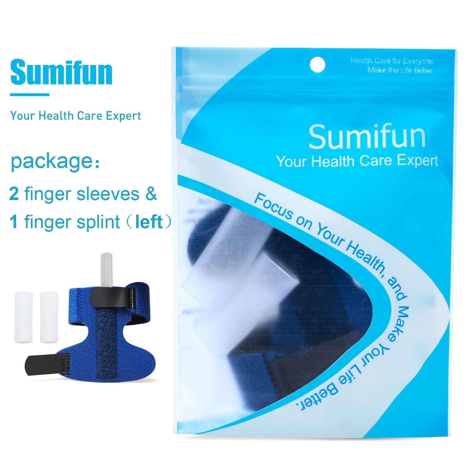 Sumifun Finger Splints with Aluminium Bar for Trigger Finger - Blue ...