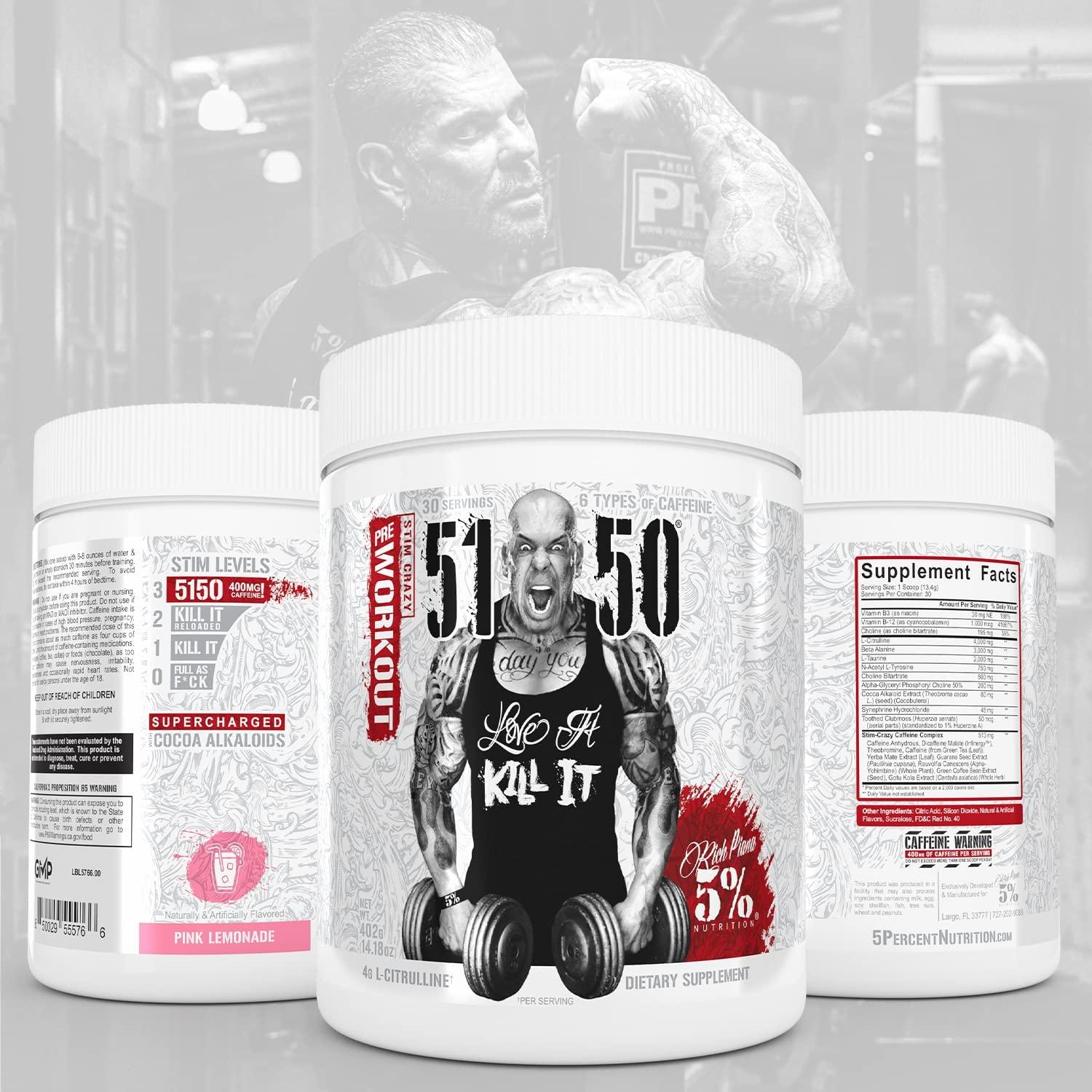 5% Nutrition 5150 High Stim Pre-Workout Powder | Extreme Energy Focus ...