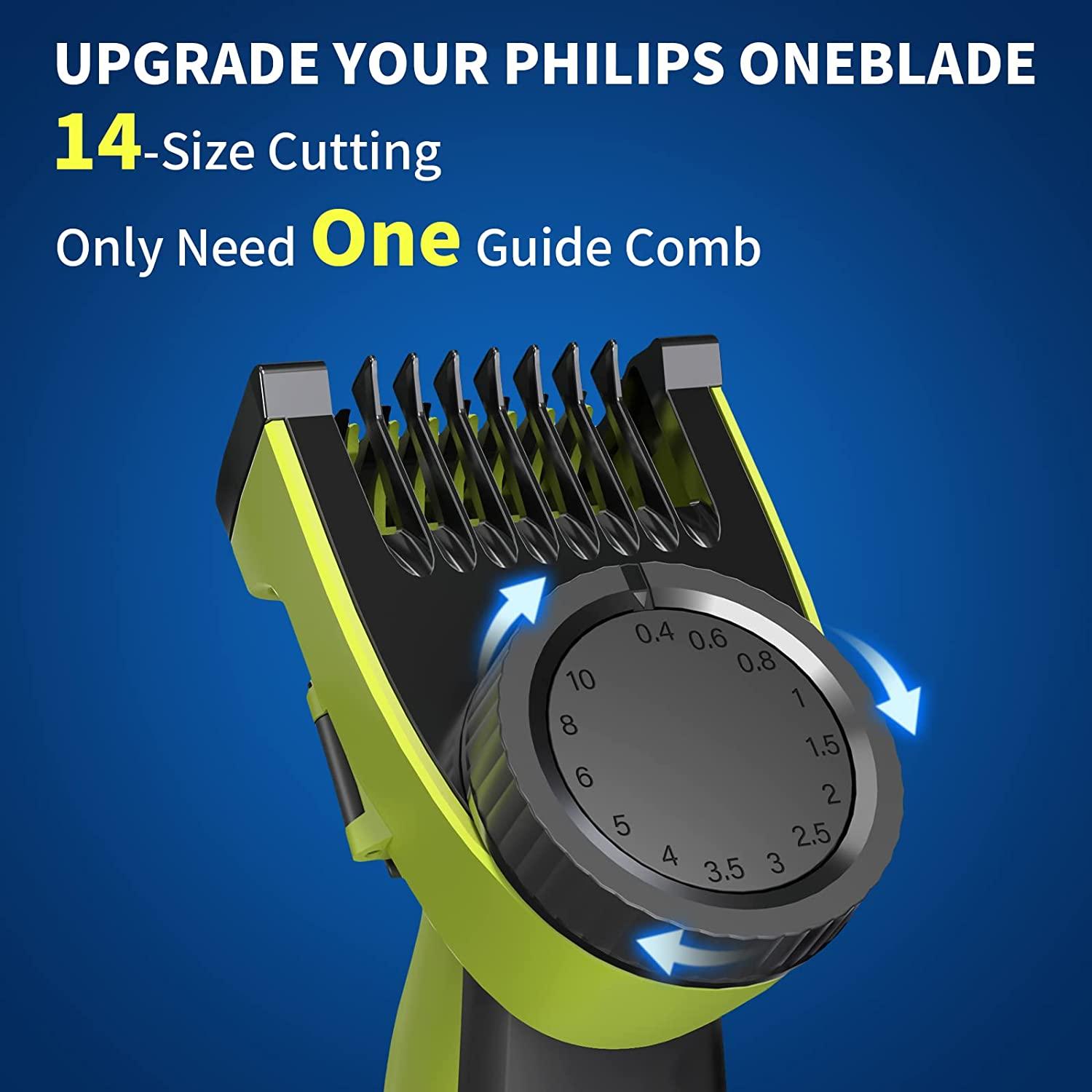 Yinke Guide Combs Guards for Philips OneBlade - Adjustable 14-Length ...