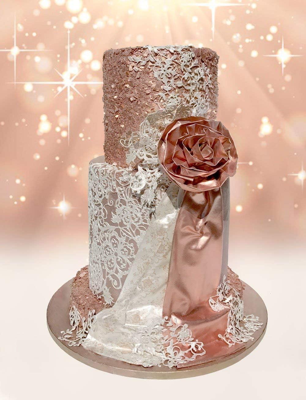 Edible Flakes Rose Gold Love by Crystal Candy | Buy Now with Express ...