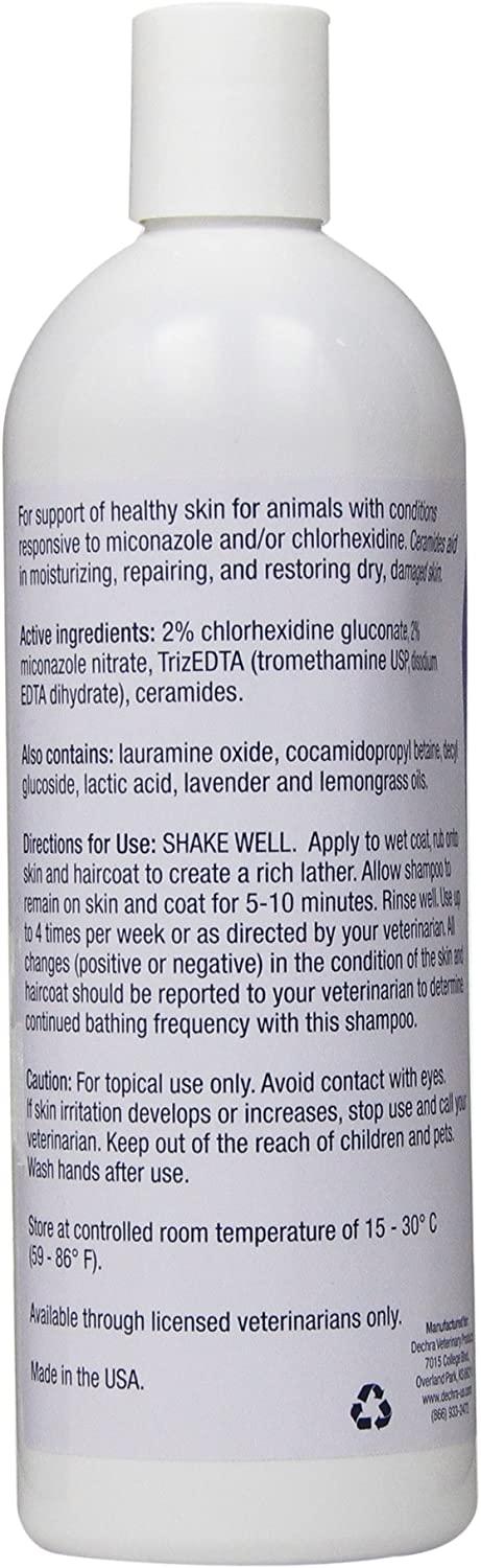 Dechra Miconahex + Triz Shampoo 16oz - Antifungal and Antibacterial ...
