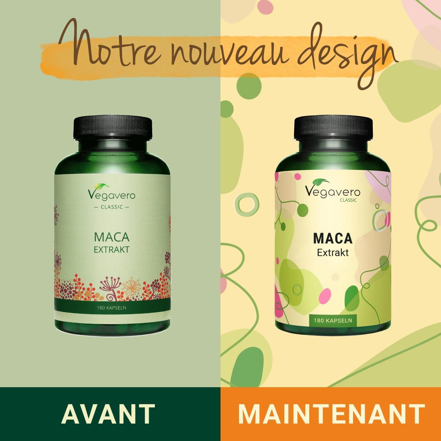 MACA from Peru Vegavero | 180 Capsules (6 Months) | Unique: With 0.2% ...