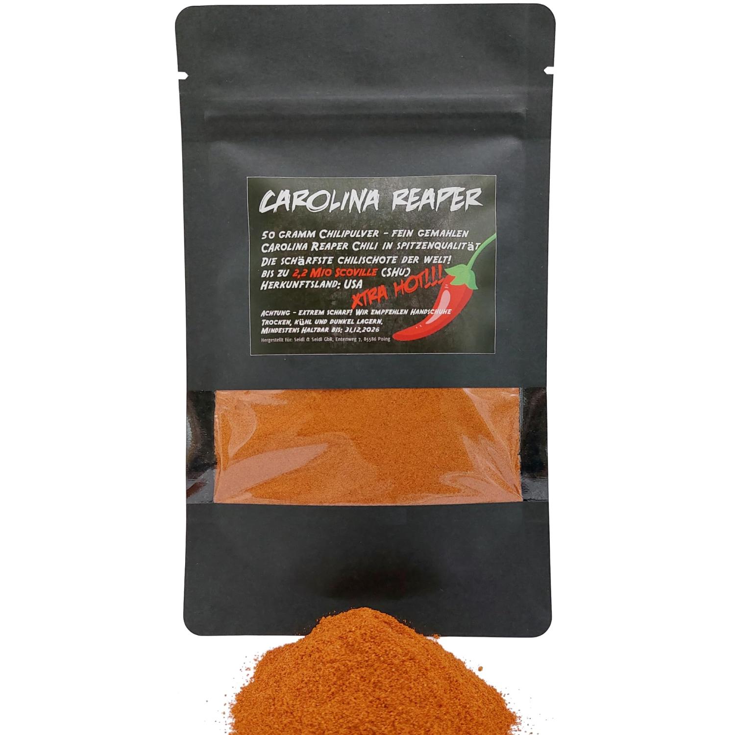 Bergfeld BBQ Carolina Reaper Powder 50g - World's Hottest Chili - 2.2 ...