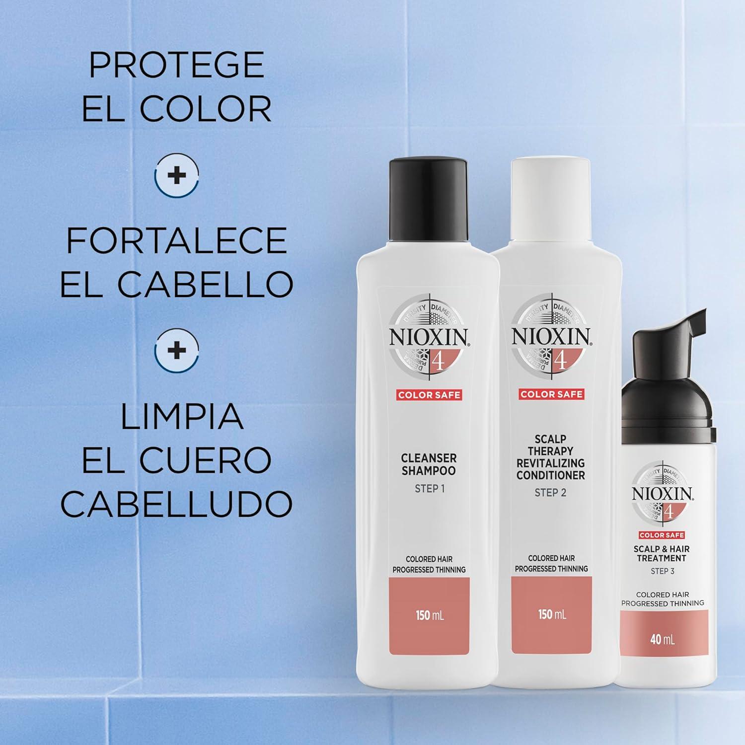 Nioxin 3-Step Kit System 4 - Colored Hair and Scalp Care Treatment ...