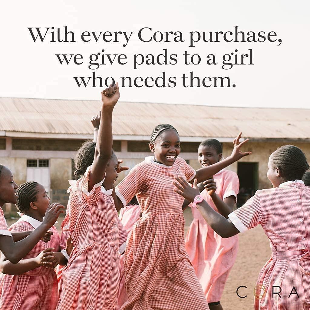 Cora Organic Pads | Ultra Thin Period Pads with Wings | Super ...