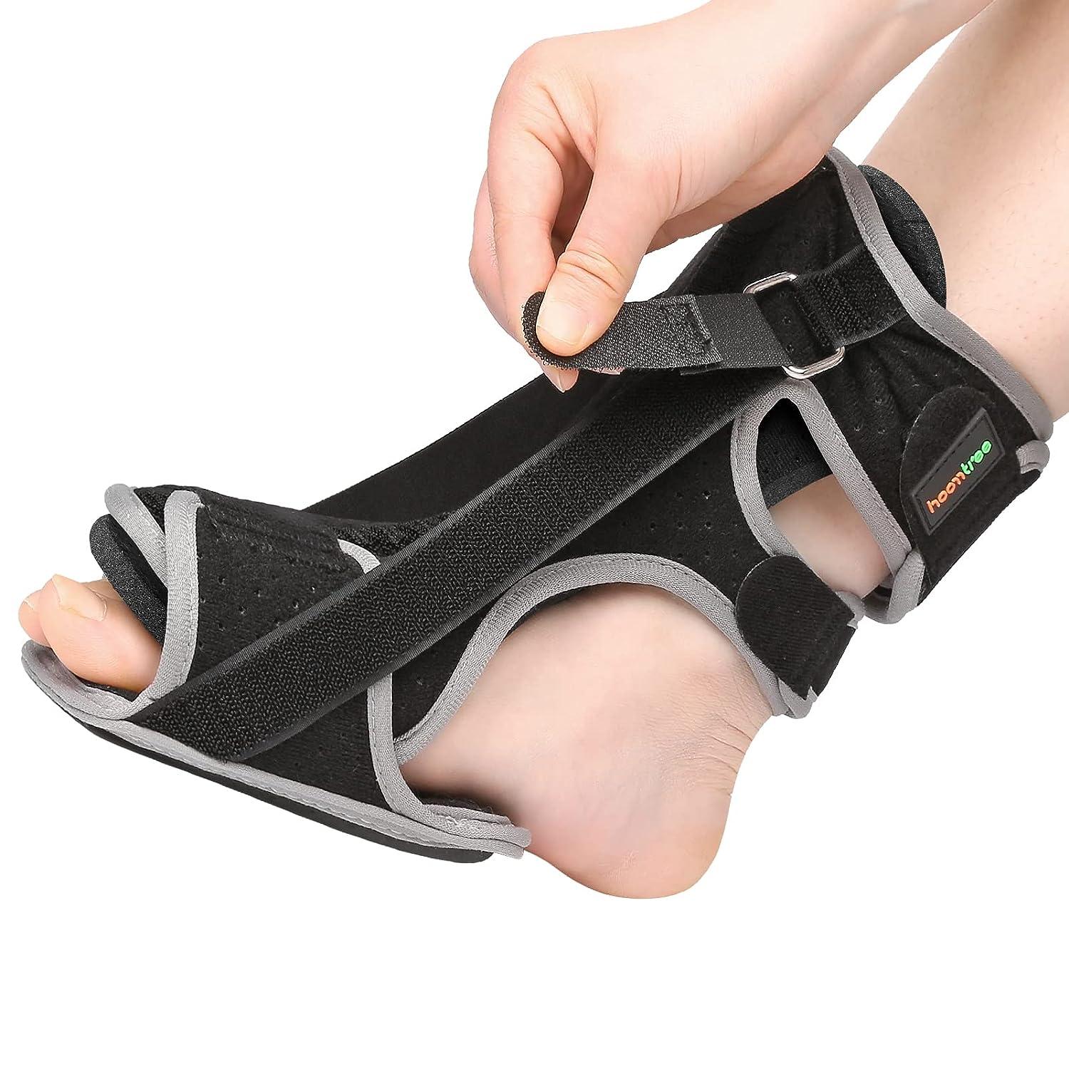 HOMTREE Plantar Fasciitis Night Splint - Adjustable Foot Brace for ...