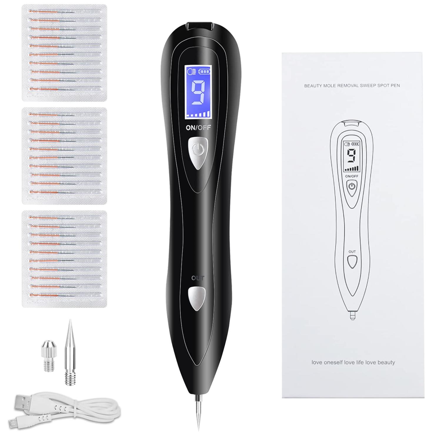 CHRERNA Skin Tags & Mole Removal Kit - 9 Modes Plasma Pen for Warts ...