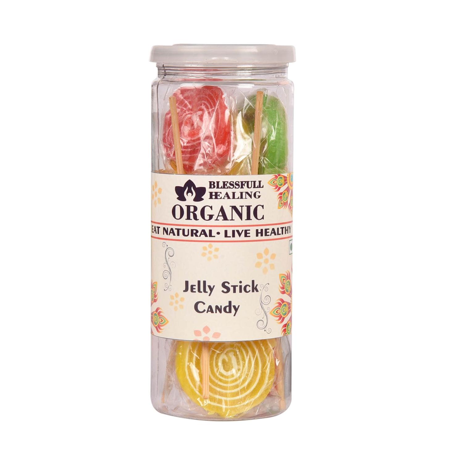 Blessfull Healing Organic Jelly Stick Candy 100 Gram Airtight Container ...