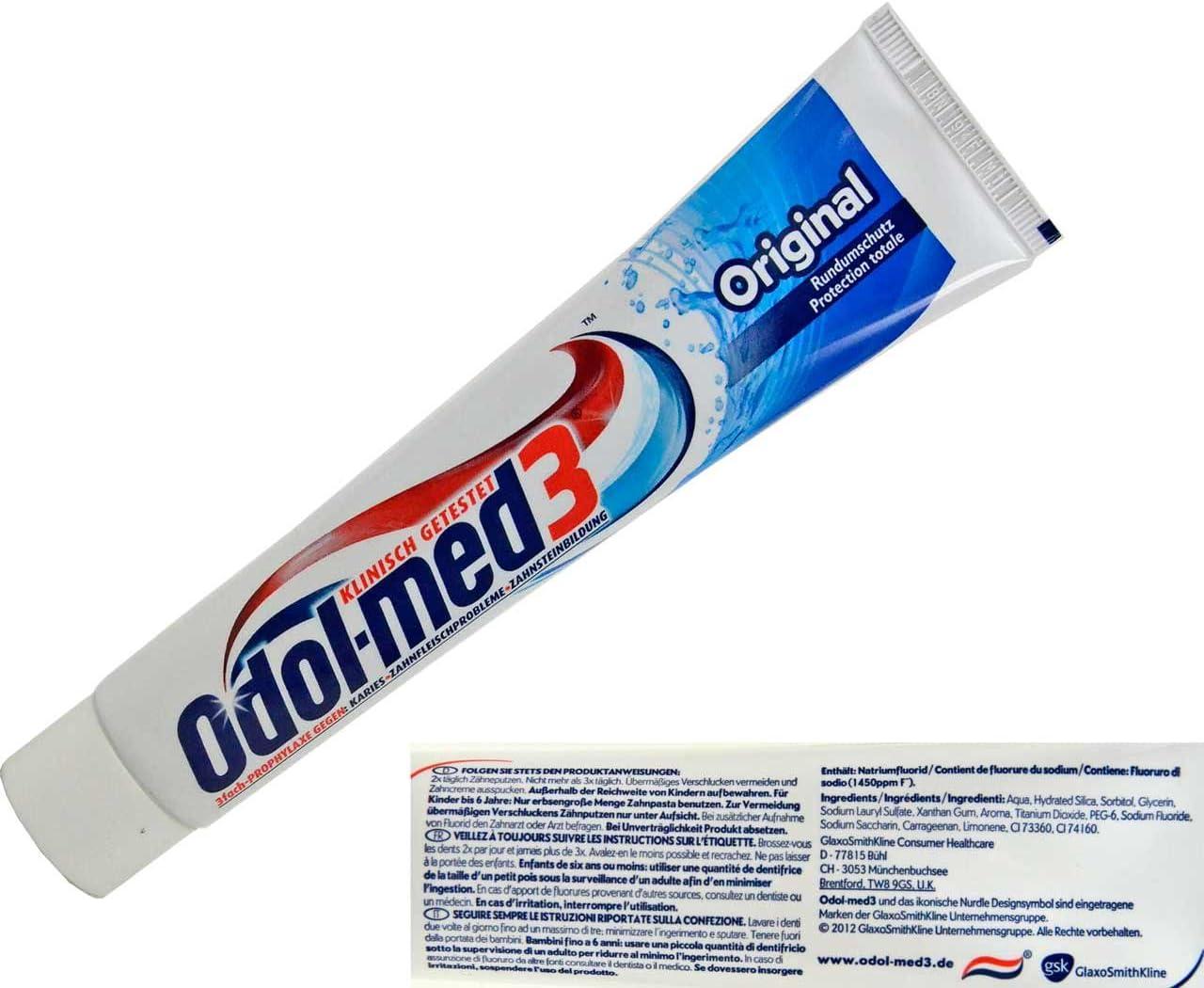 Odol-med3 11604 Original Toothpaste - 12 x 75 ml | International ...