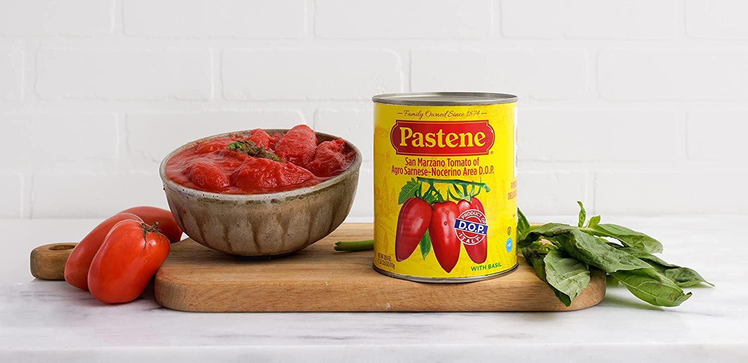 Pastene San Marzano Tomatoes D.O.P. 11 Oz (Pack of 12) - Authentic ...