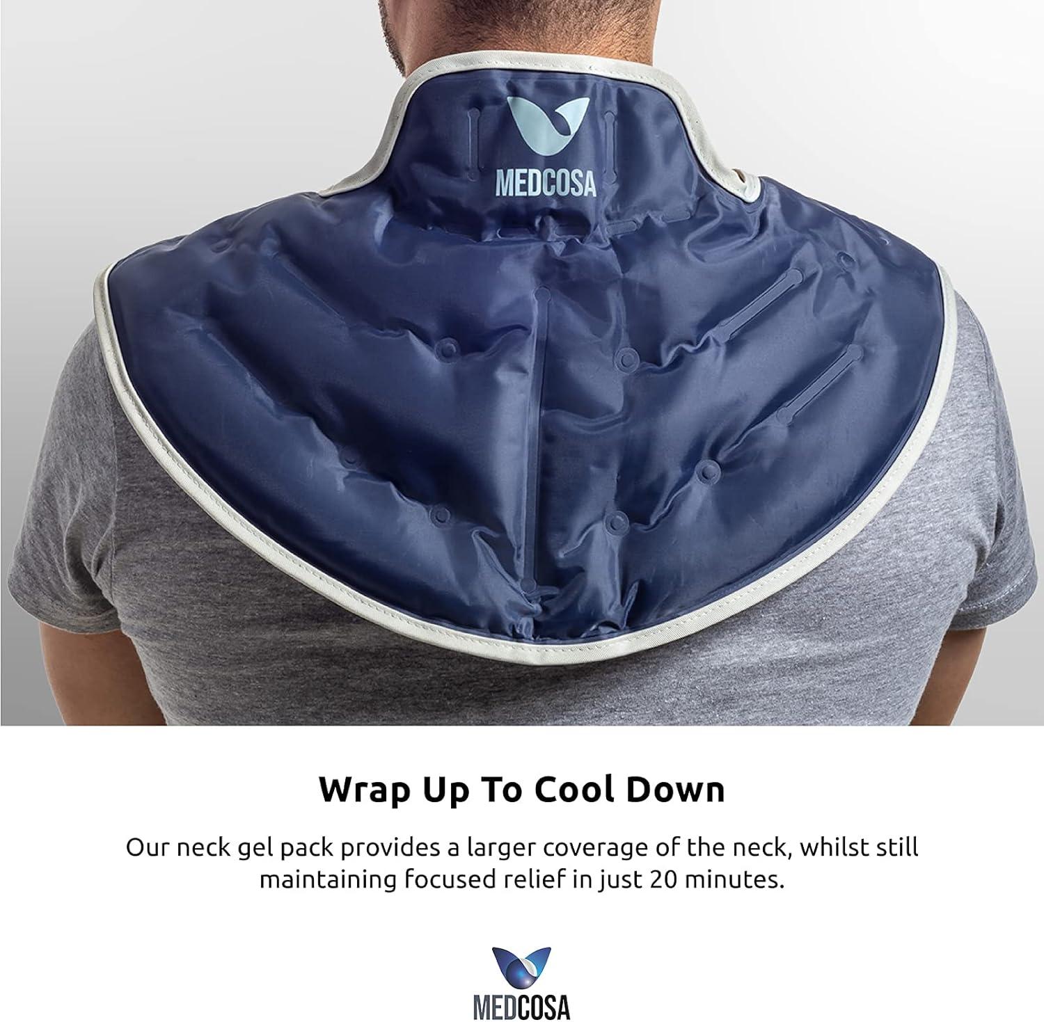 Medcosa Neck Gel Ice Pack - Soothe Neck & Shoulder Pain, Ideal for ...