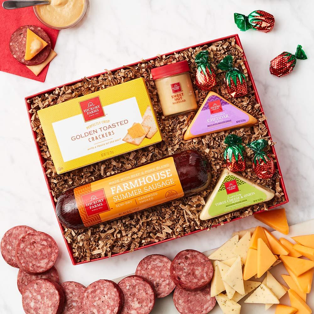 Hickory Farm Holiday Sampler - 17.25 oz | Festive Gourmet Gift Basket ...