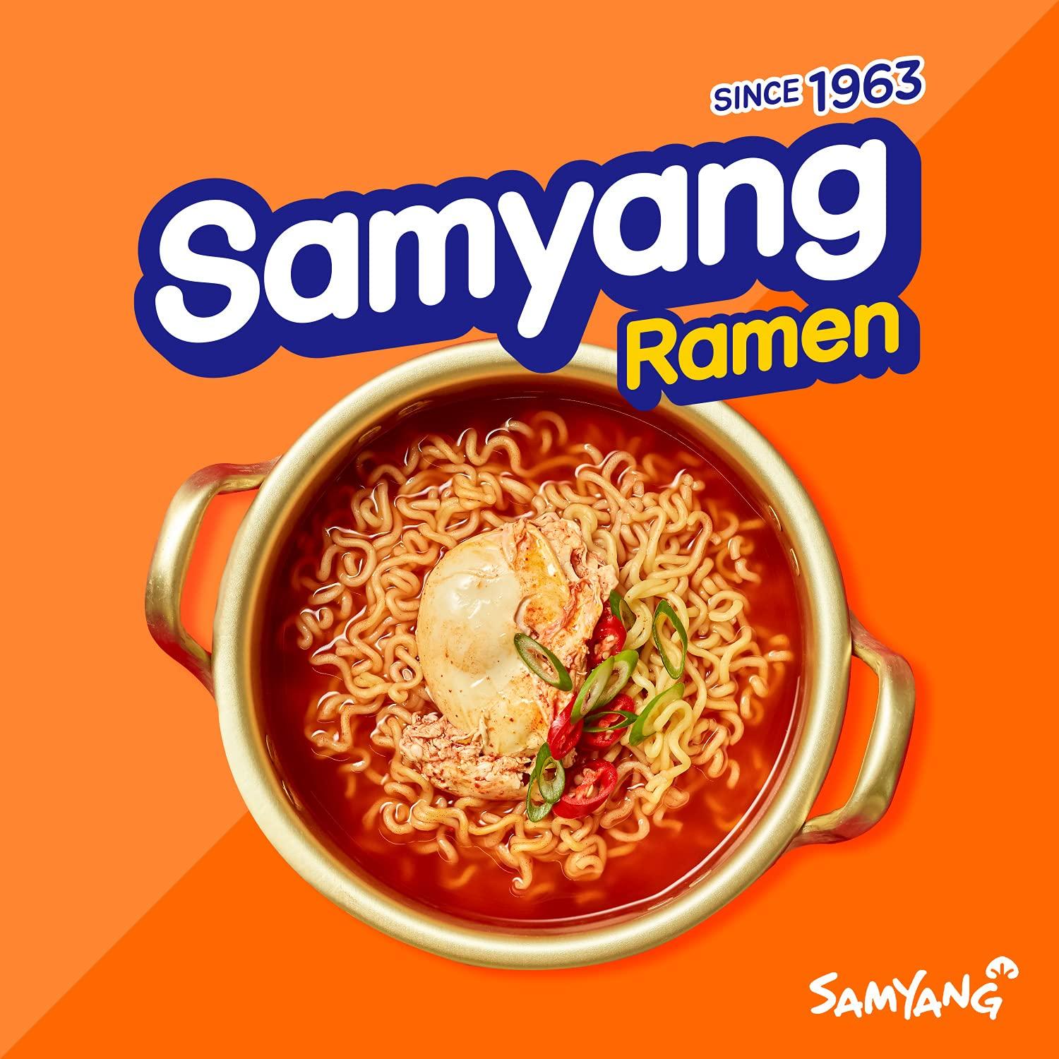 Samyang Ramen Korean Noodle Soup 4.23 oz - Pack of 5 | Authentic Korean ...