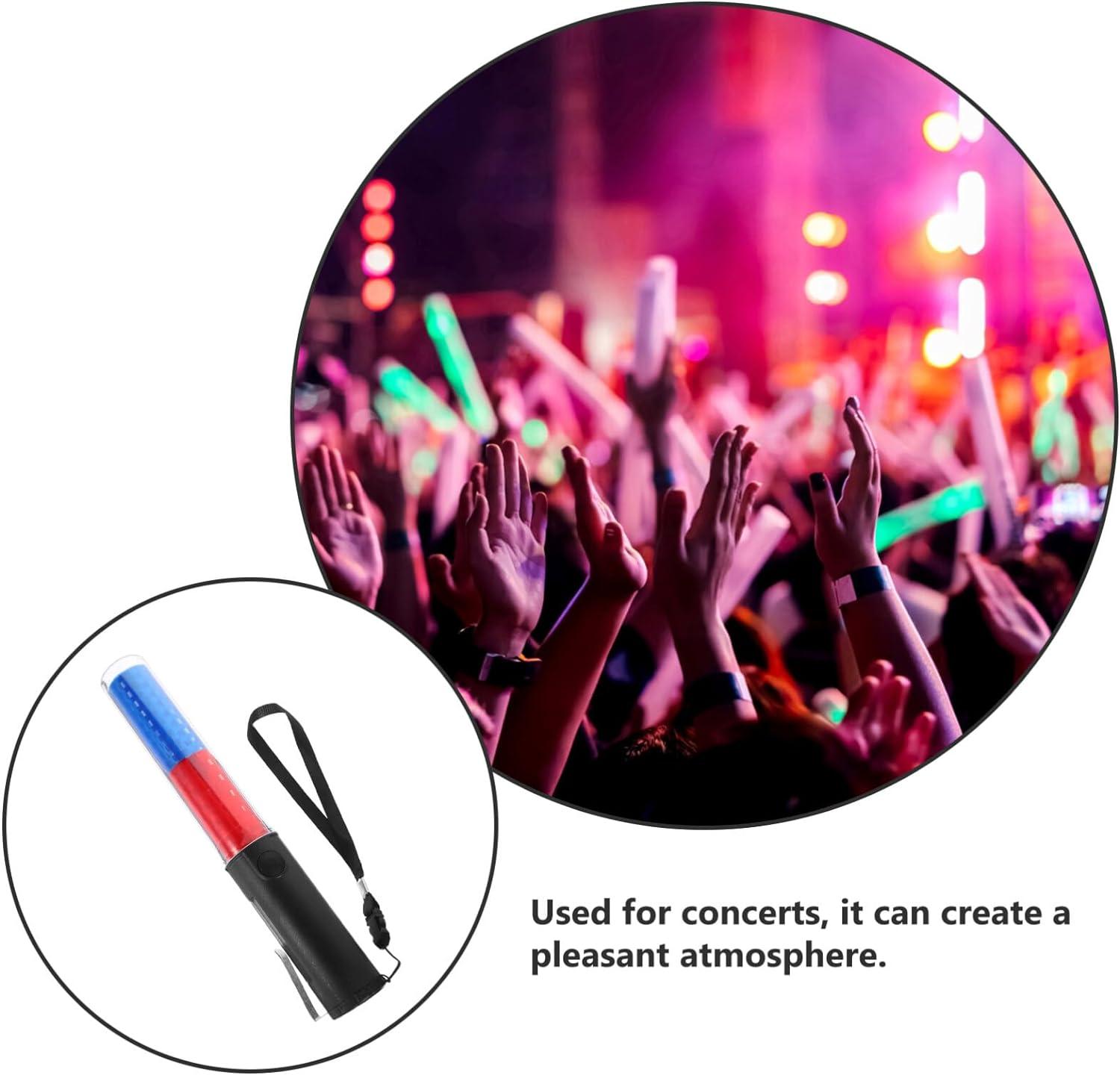 TOPPERFUN Traffic Wand LED Traffic Control Night Wands Red and Blue ...