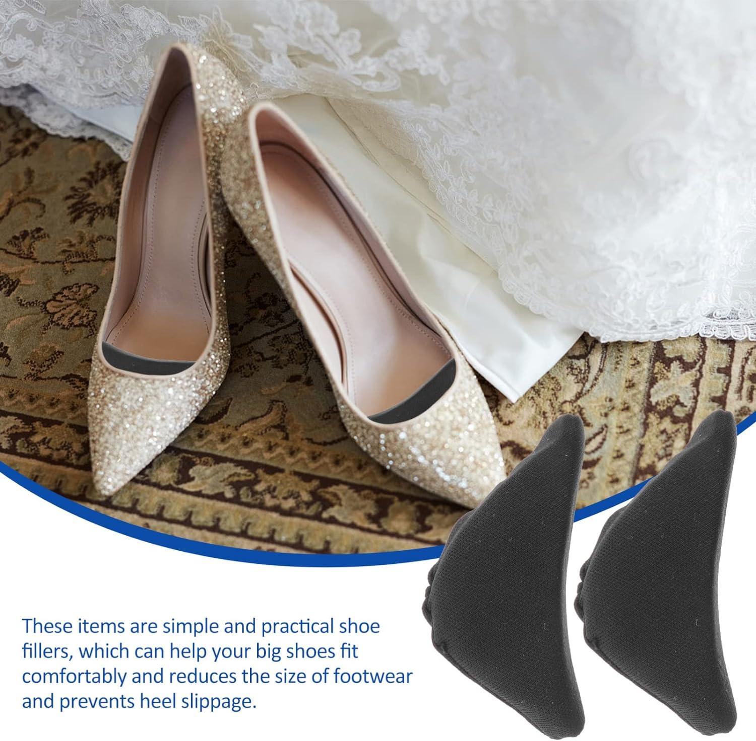 Healvian 2 Pairs Soft Sponge Shoe Inserts - Toe Fillers for Too Big ...