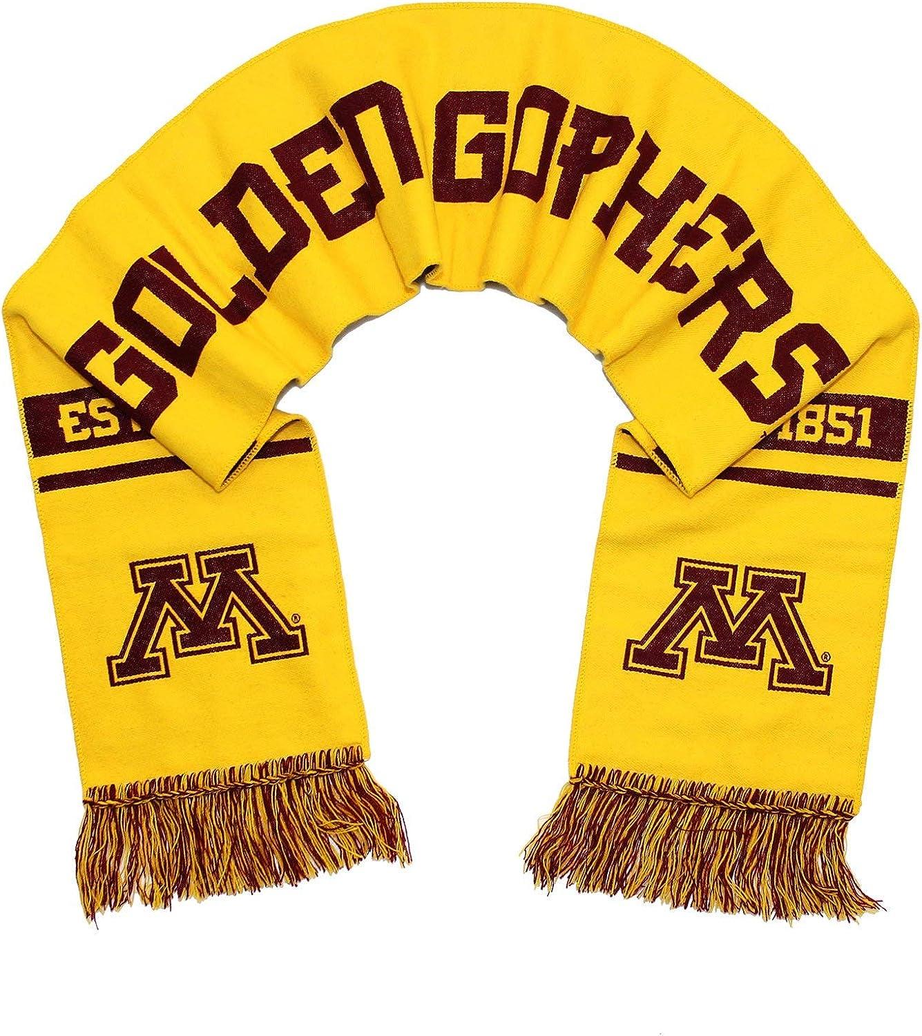 Minnesota Golden Gophers Scarf - University of Minnesota Classic Woven ...