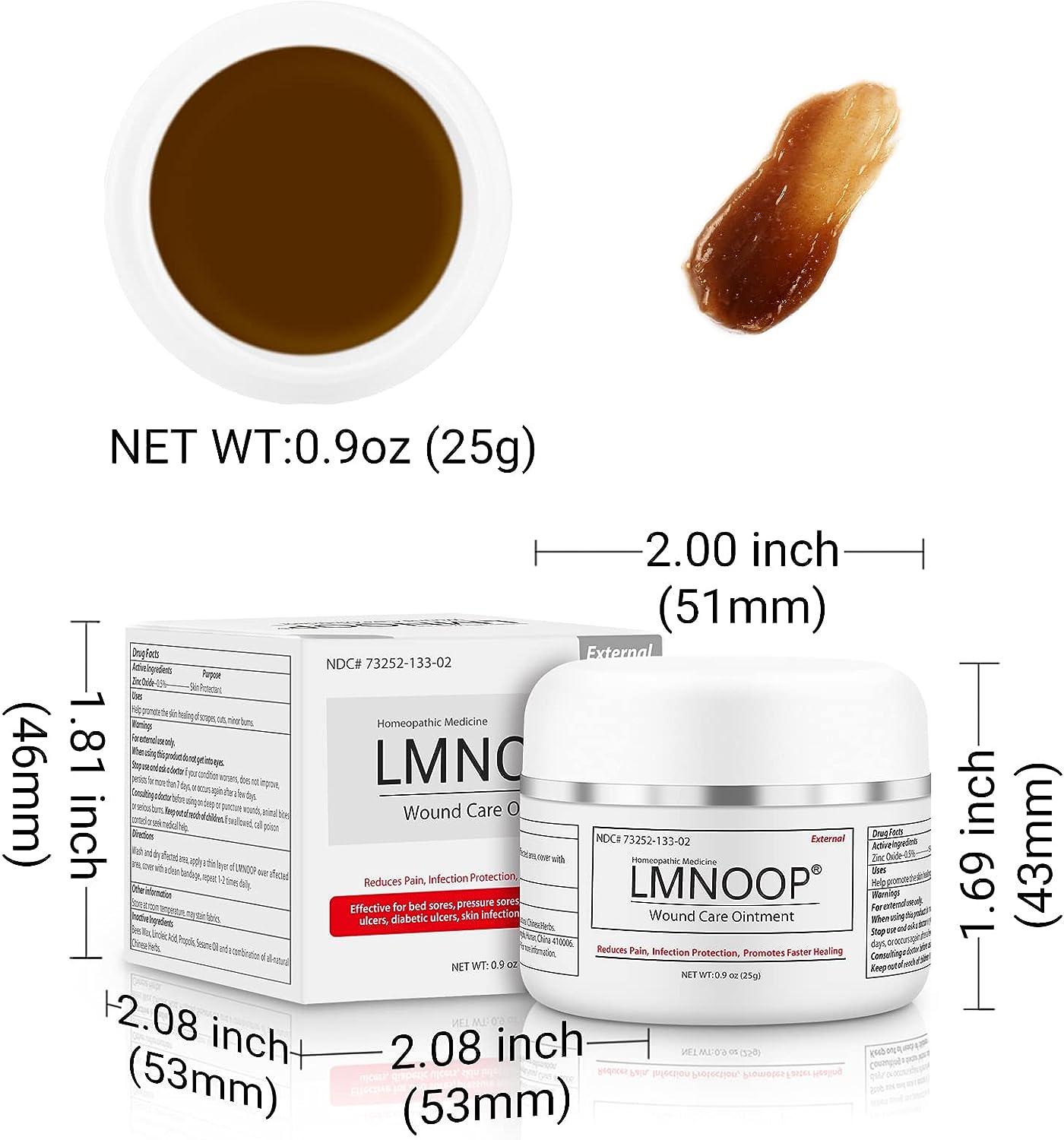 LMNOOP Bed Sore Cream 0.9 oz - Maximum Strength Wound Care Ointment for ...