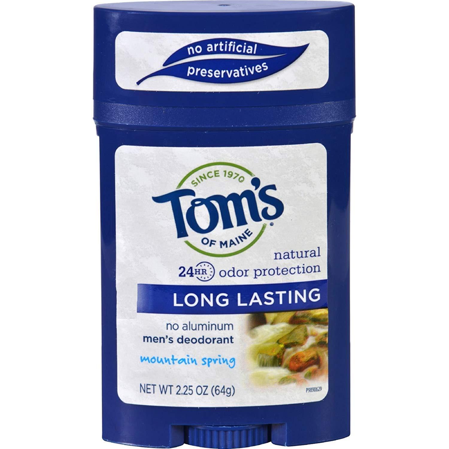 Tom's of Maine Men's Long Lasting Deodorant - Mountain Spring (2 Count ...