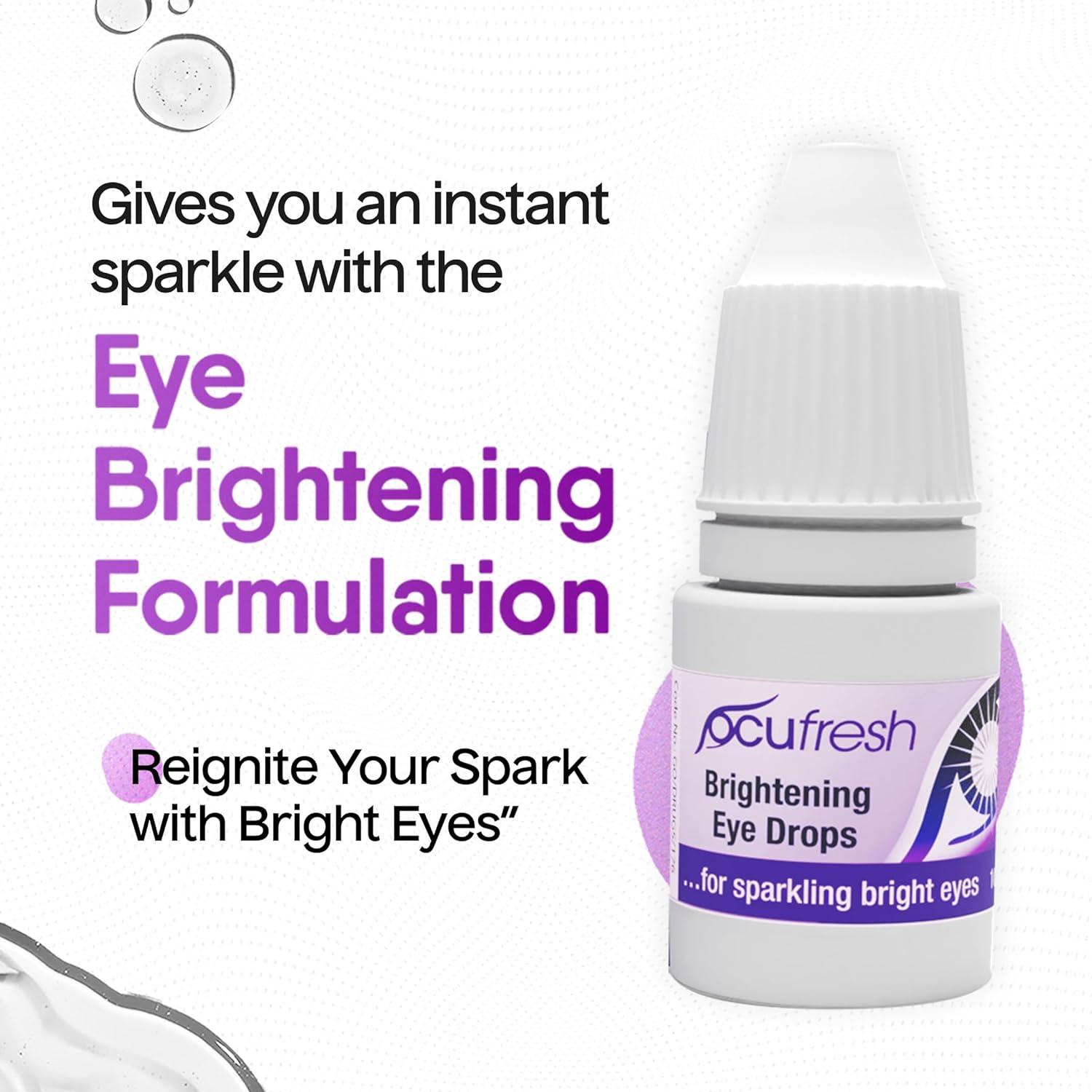 6pack Ocufresh Brightening Eye Drops | Eye Drops for Tired & Dry Eyes ...