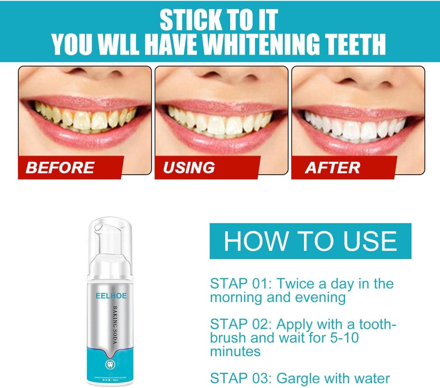 Deep Clean Foam Toothpaste - Whitening Mousse for Intensive Stain ...
