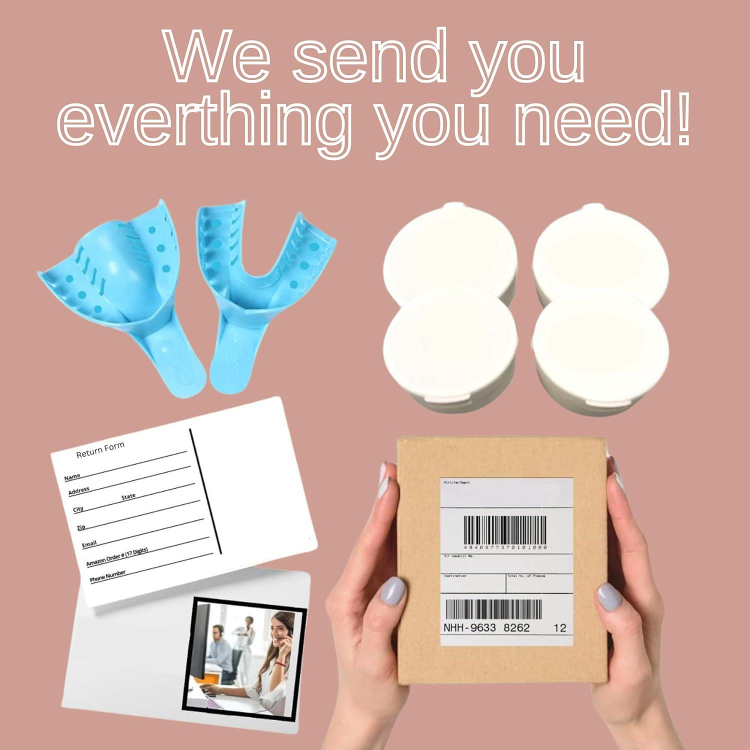 Custom Clear Dental Retainers Kit | Perfect Fit Replacement Upper ...