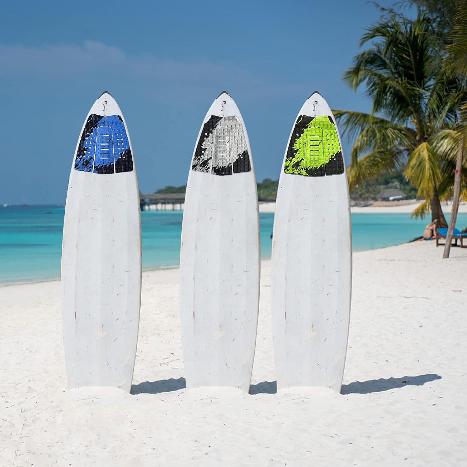 HZCHIONE 3 Piece Surfboard Traction Pads - Self-Adhesive Tail Pads for ...