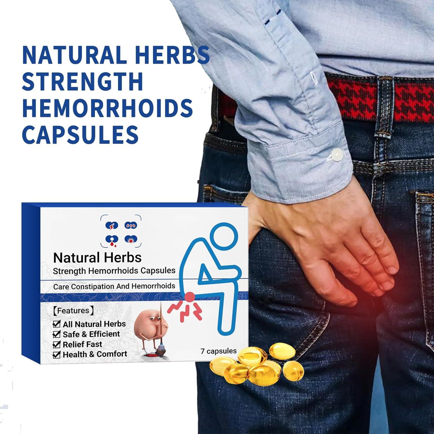 Qosneoun Heca Natural Herbal Strength Hemorrhoid Capsules Natural ...
