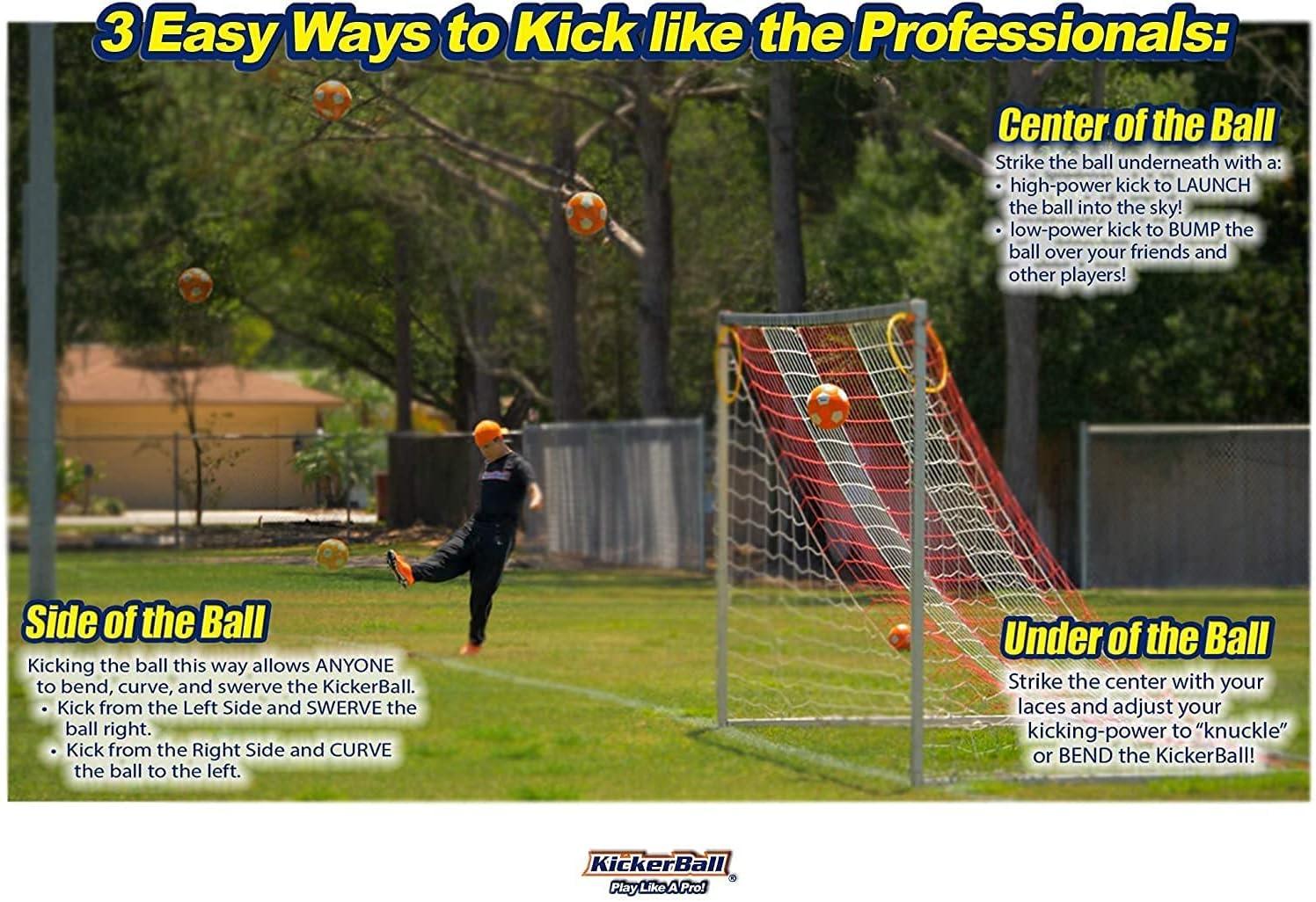Kickerball - Curve and Swerve Soccer Ball/Football Toy for Pro-Level ...