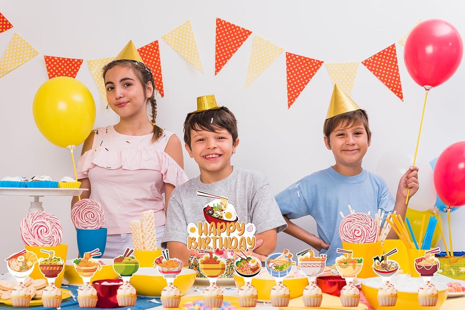 25 Pcs Ramen Cake Decorations Ramen Noodles Cake Topper Cupcake Toppers ...