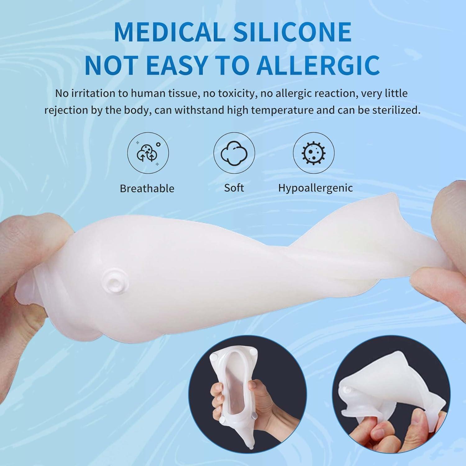 Silicone Urine Collector & Catheter Bags - Reusable Wearable Urinal ...