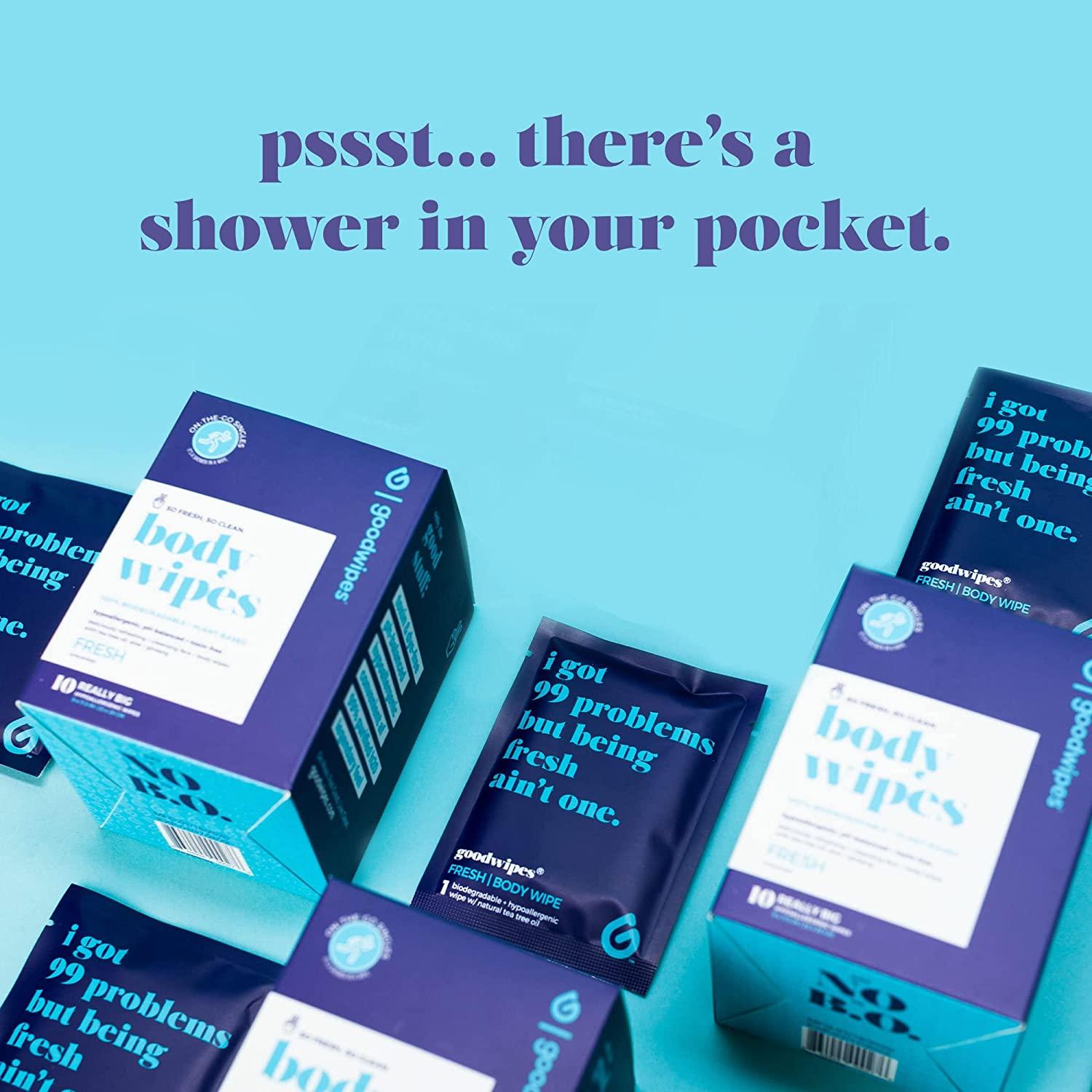 Goodwipes Really Big Body Wipes - Fresh Scent, Plant Based ...