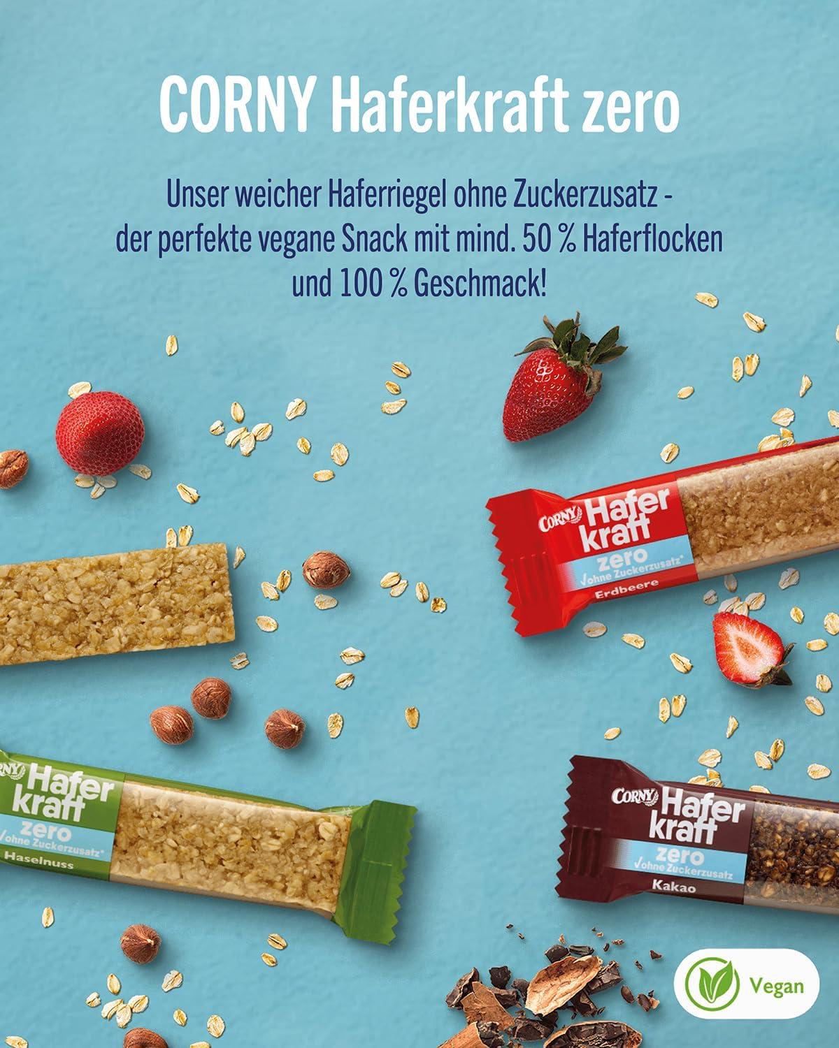 Oat Bar Corny Haferkraft Zero Cocoa Vegan No Added Sugar 125 Kcal ...
